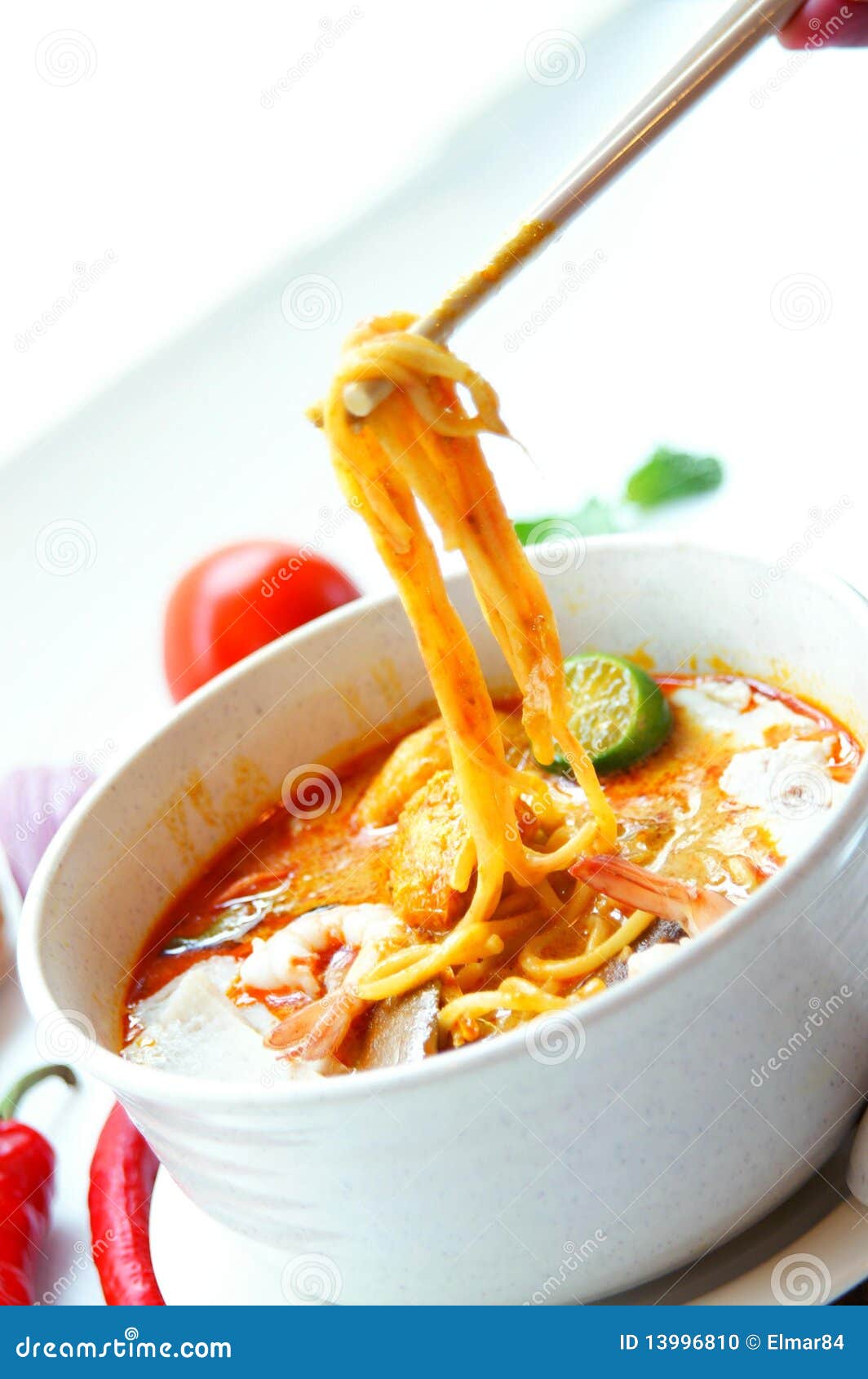 Sizzling Noodle stock photo. Image of yellow, curry, food - 13996810