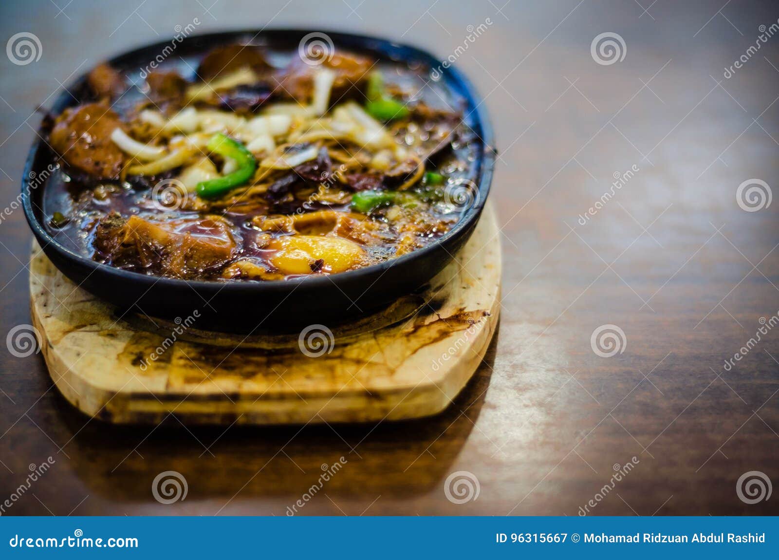 Sizzling Noodle stock image. Image of objects, delicious - 96315667