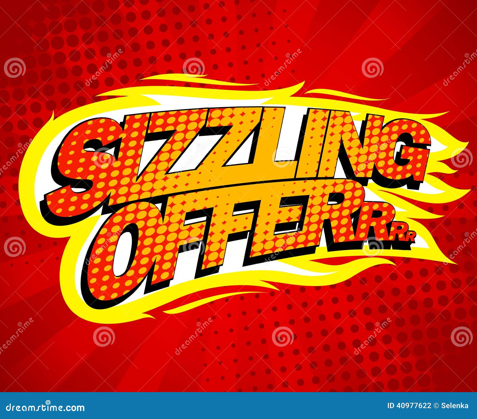 Sizzling Offer Sale Design. Stock Vector - Illustration of banner ...