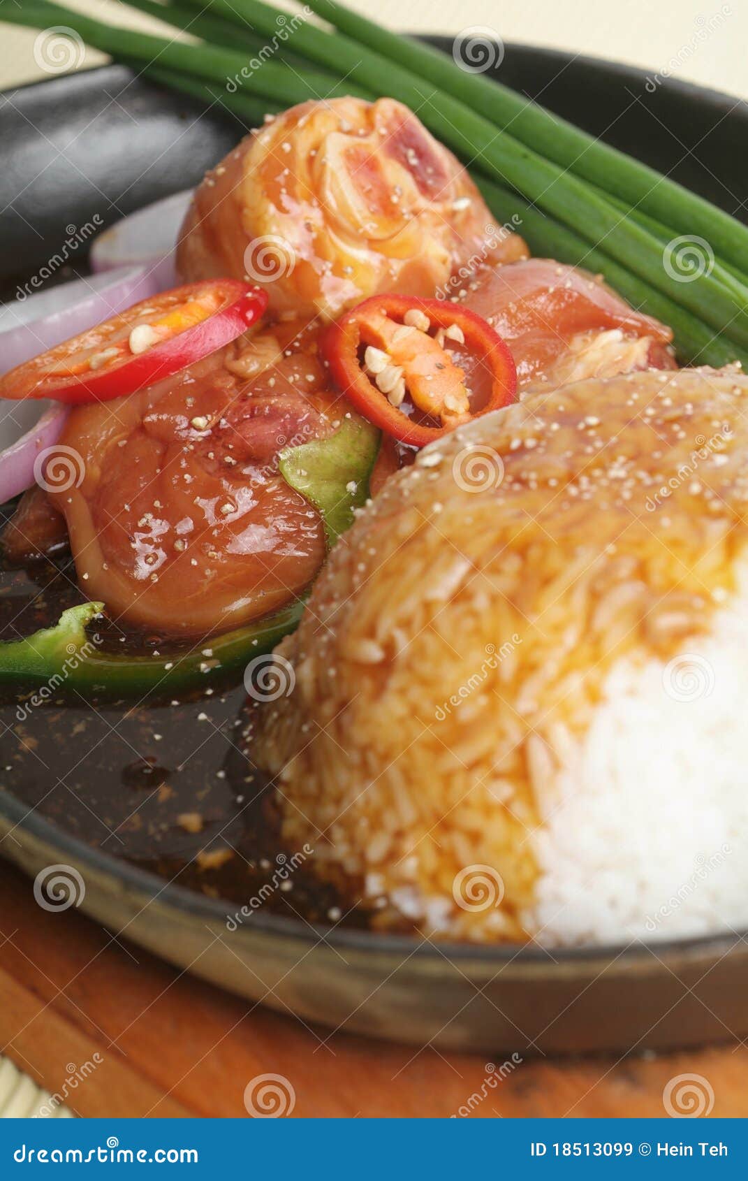 Sizzling rice stock image. Image of meal, chicken, mushroom - 18513099