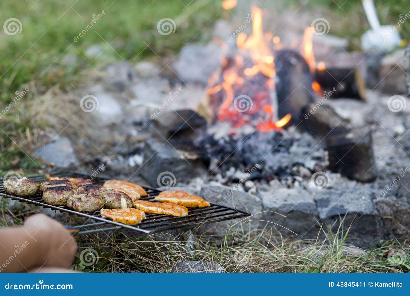 Sizzling Summer BBQ stock image. Image of grilled, barbecue - 43845411
