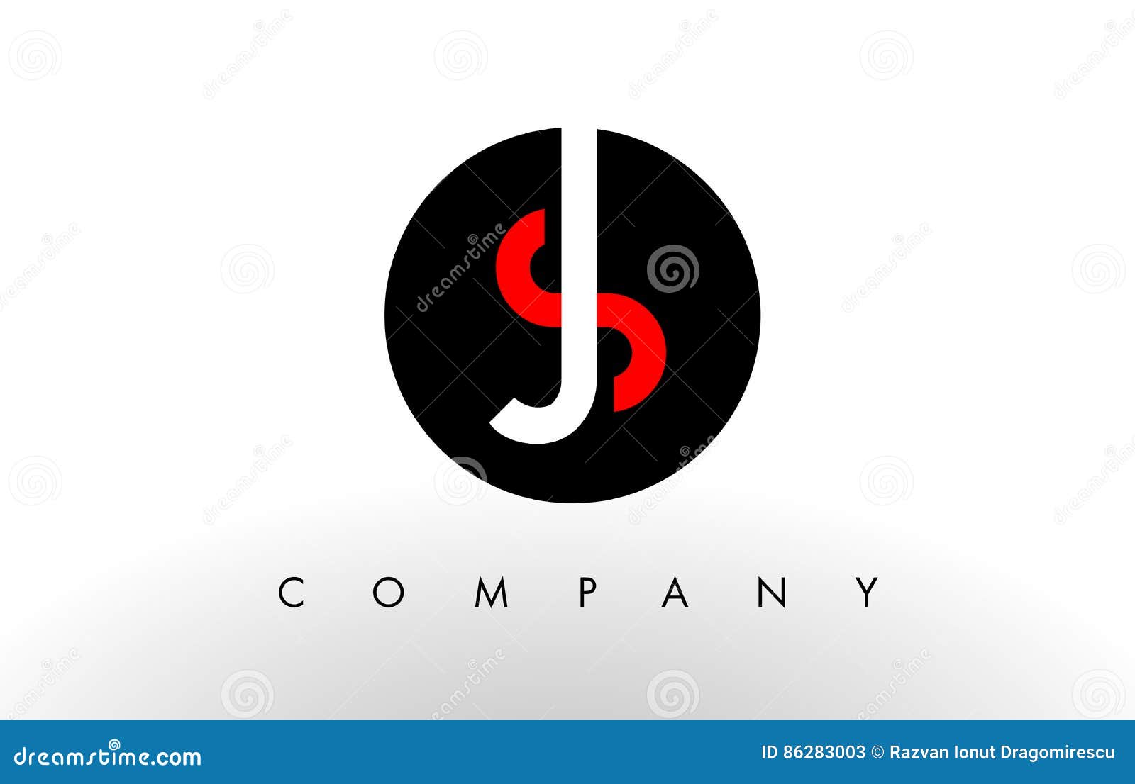 SJ Logo. Letter Design Vector. Stock Vector - Illustration of sign ...