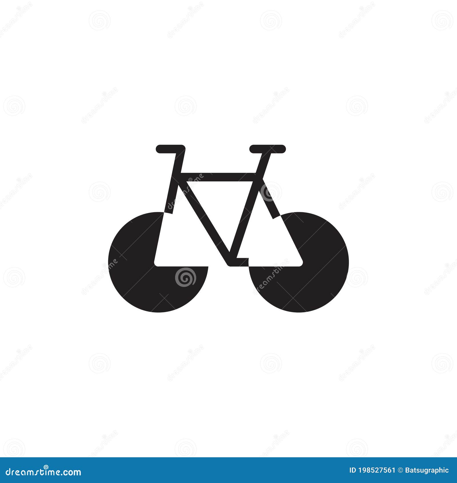 Sjabloon Voor Het Ontwerp Van Het Fietsvectorikoon Vector Illustratie ...