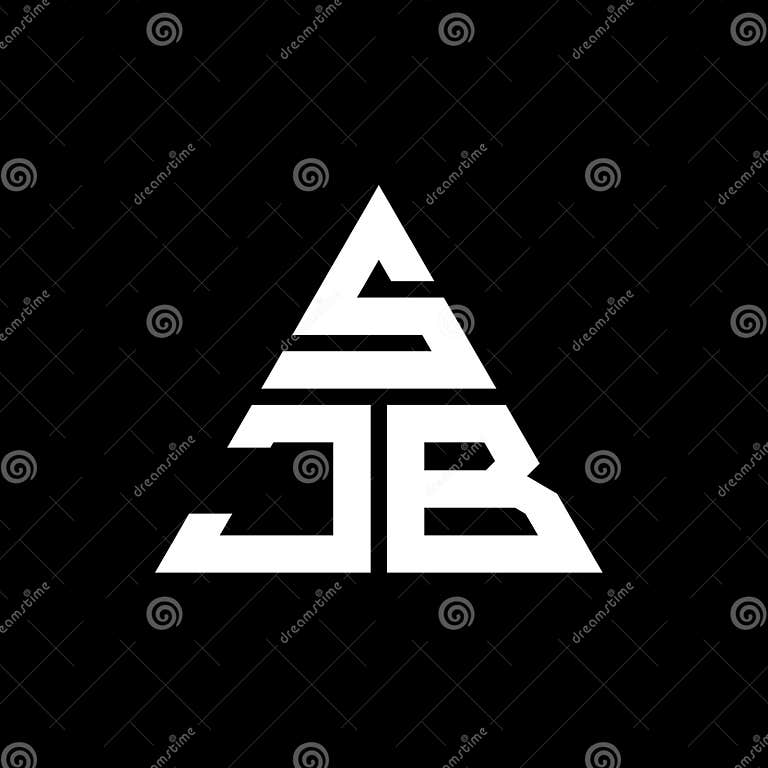 SJB Triangle Letter Logo Design with Triangle Shape. SJB Triangle Logo ...