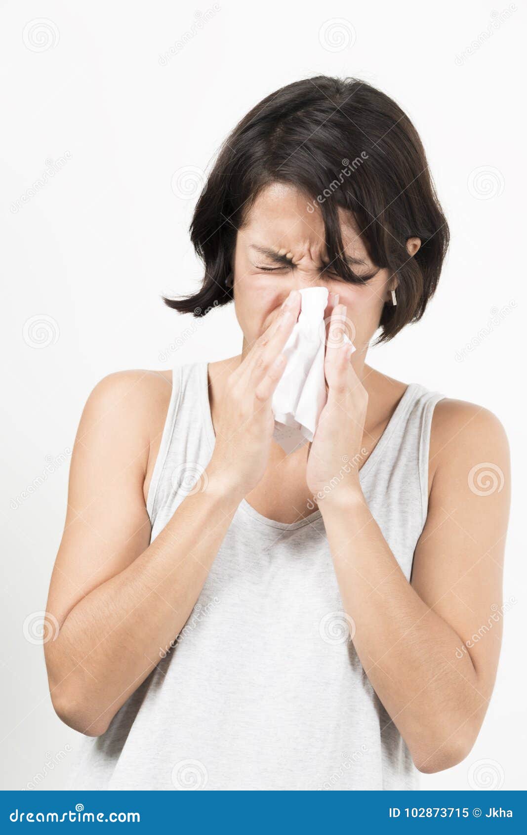 Sjuk kvinna fotografering för bildbyråer. Bild av sjukt - 102873715