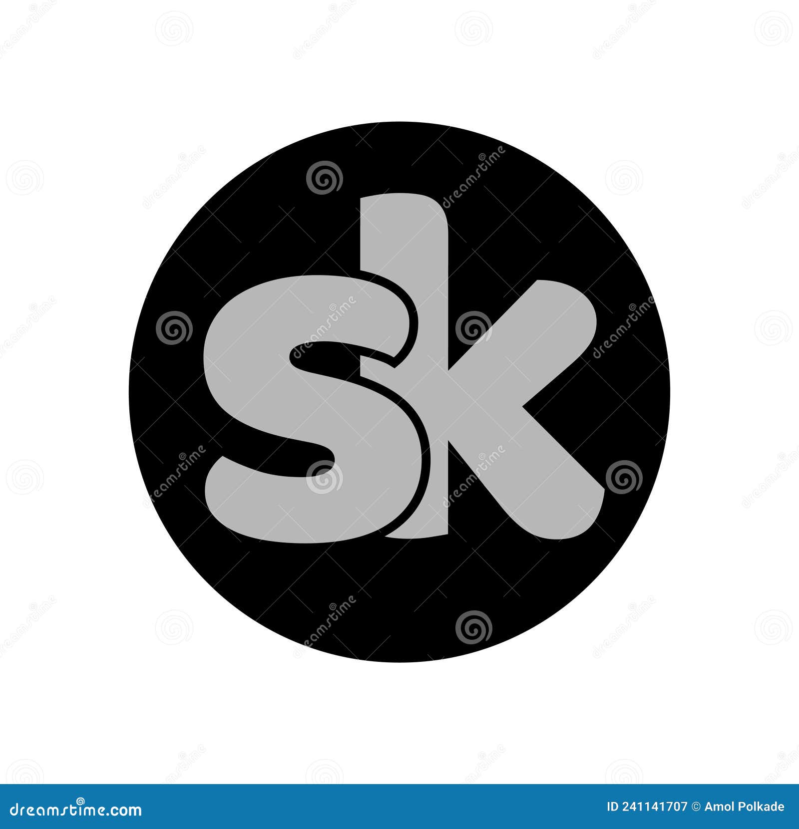 SK Company Name Initial Letters Monogram. SK Ico Stock Vector ...