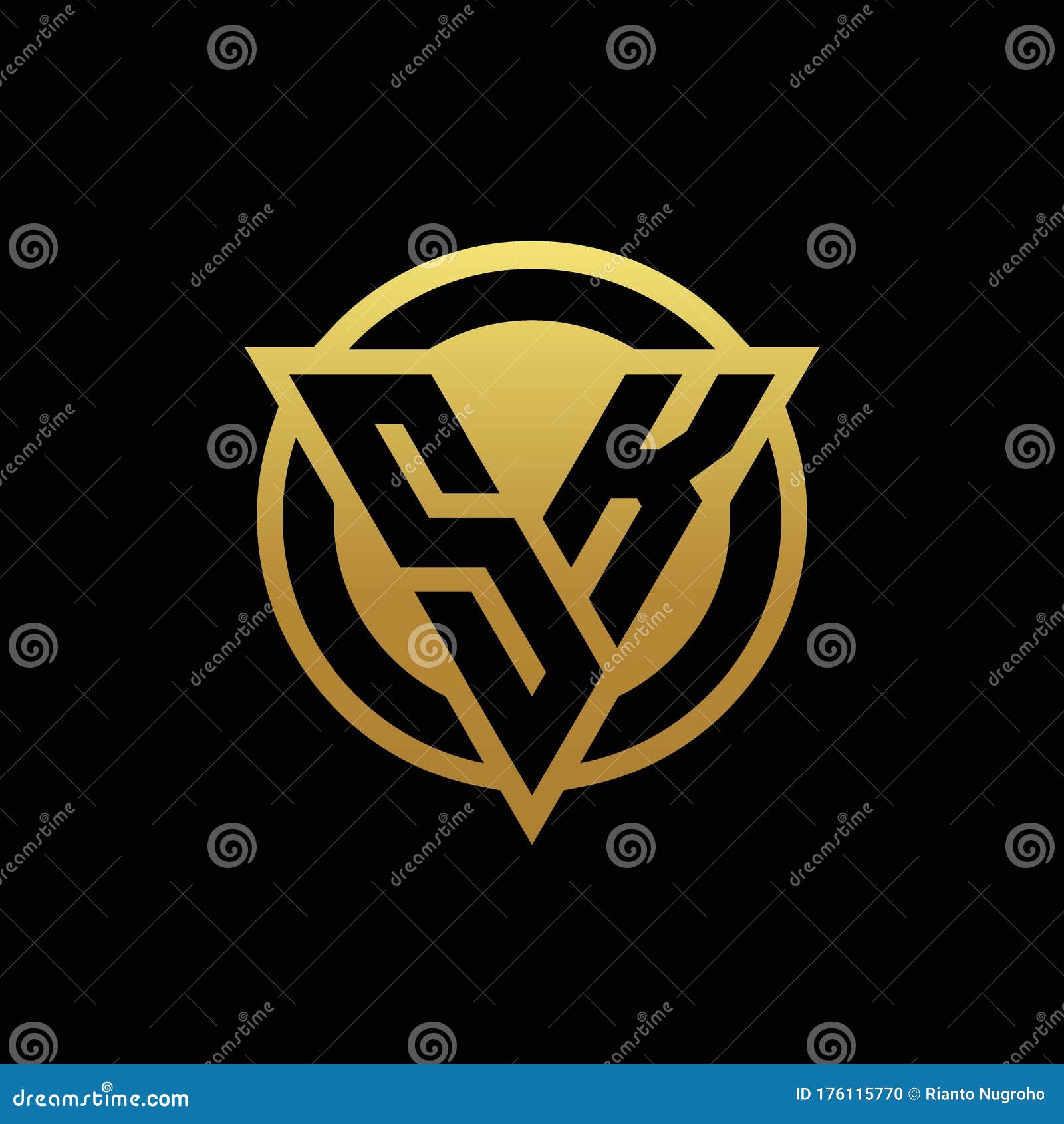 SK Logo Monogram with Triangle Shape and Circle Rounded Isolated on ...