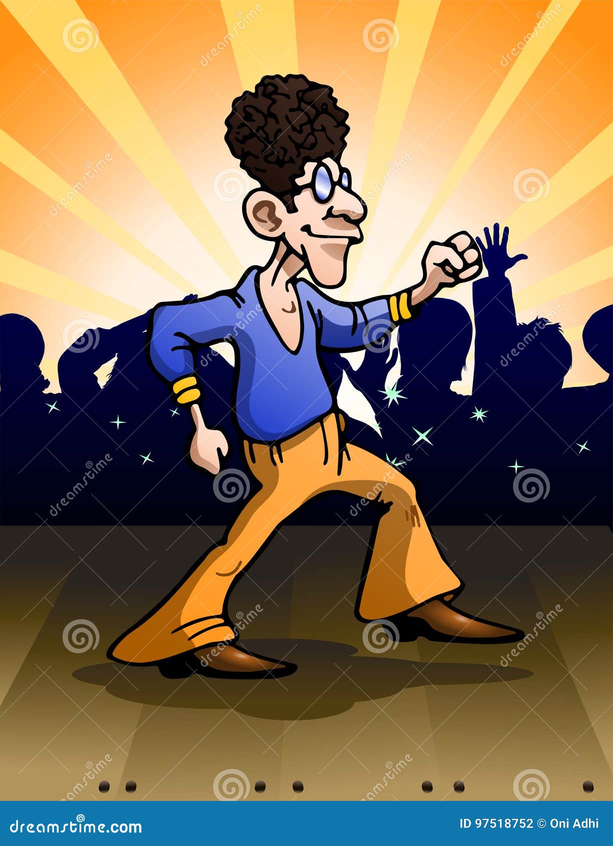 Ska dance style stock illustration. Illustration of entertaining - 97518752