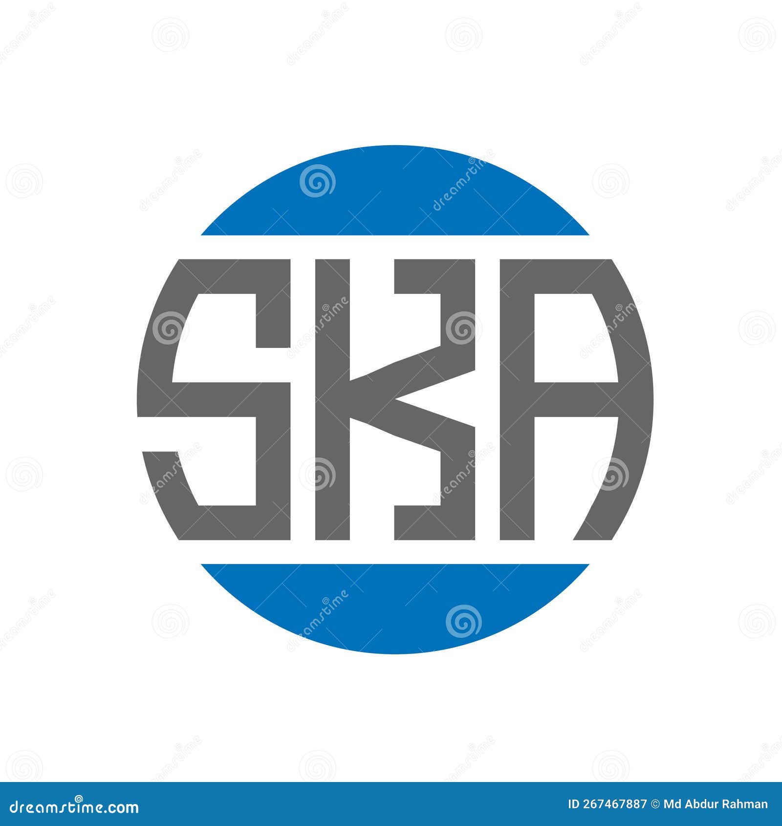 SKA Letter Logo Design on White Background. SKA Creative Initials ...