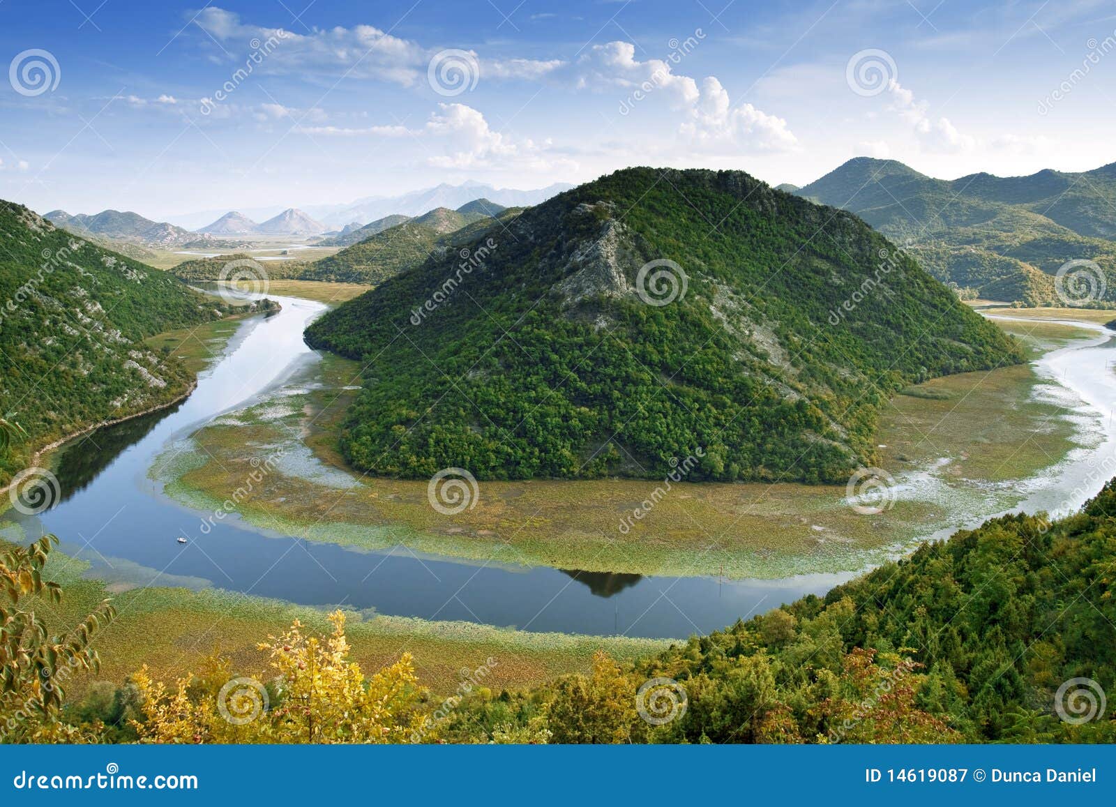 Skadar Lake from Montenegro Stock Image - Image of mountains, panoramic ...