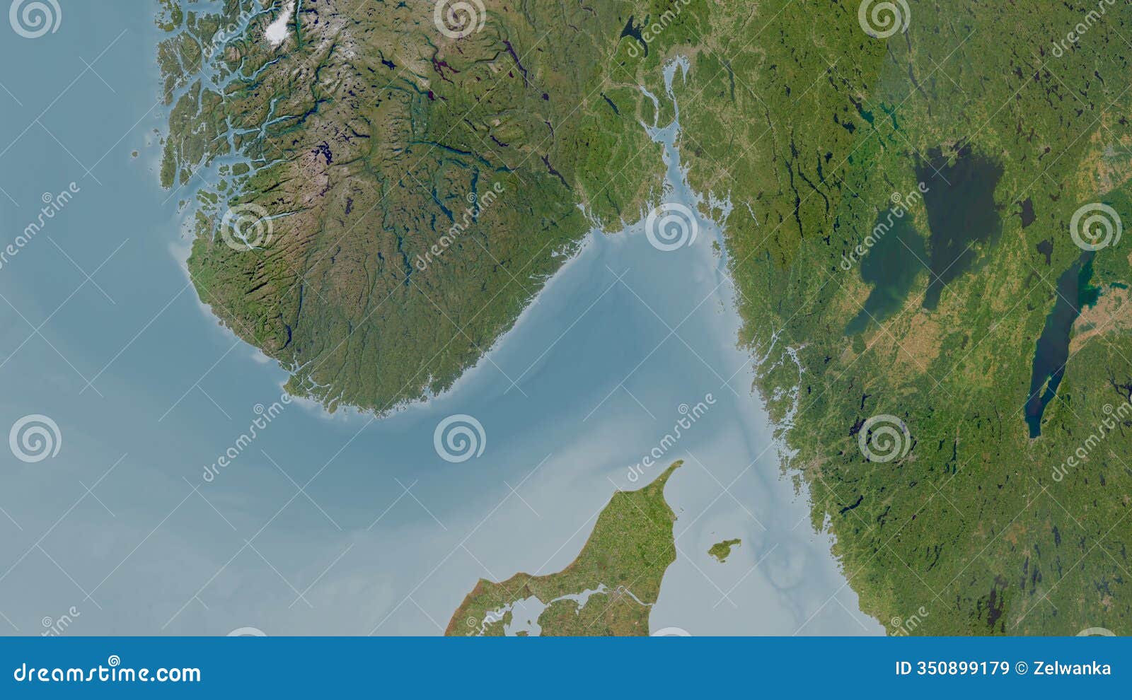 Skagerrak. Location. Bilevel Map Royalty-Free Stock Photography ...