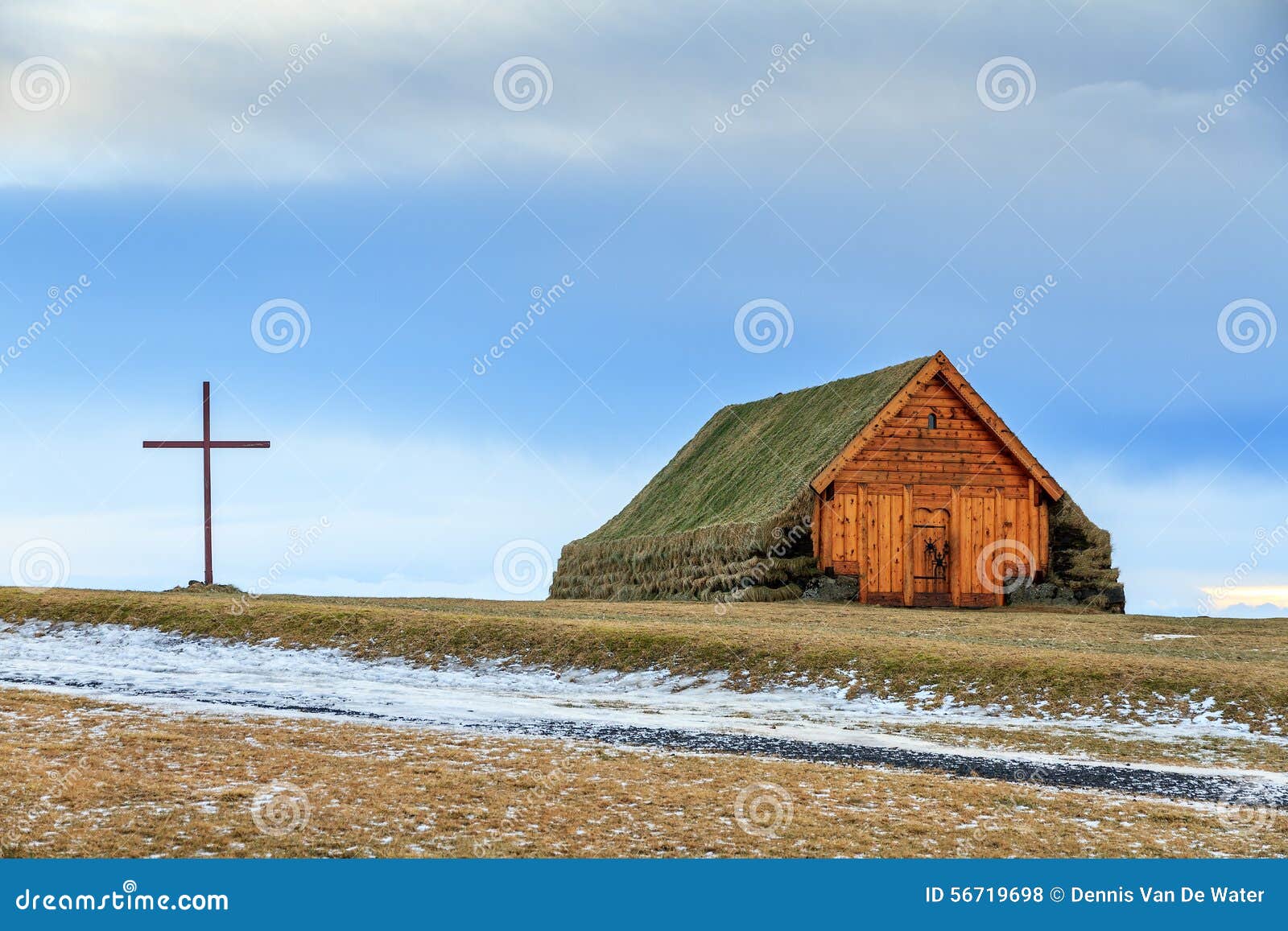Skalholt turf building stock photo. Image of destination - 56719698