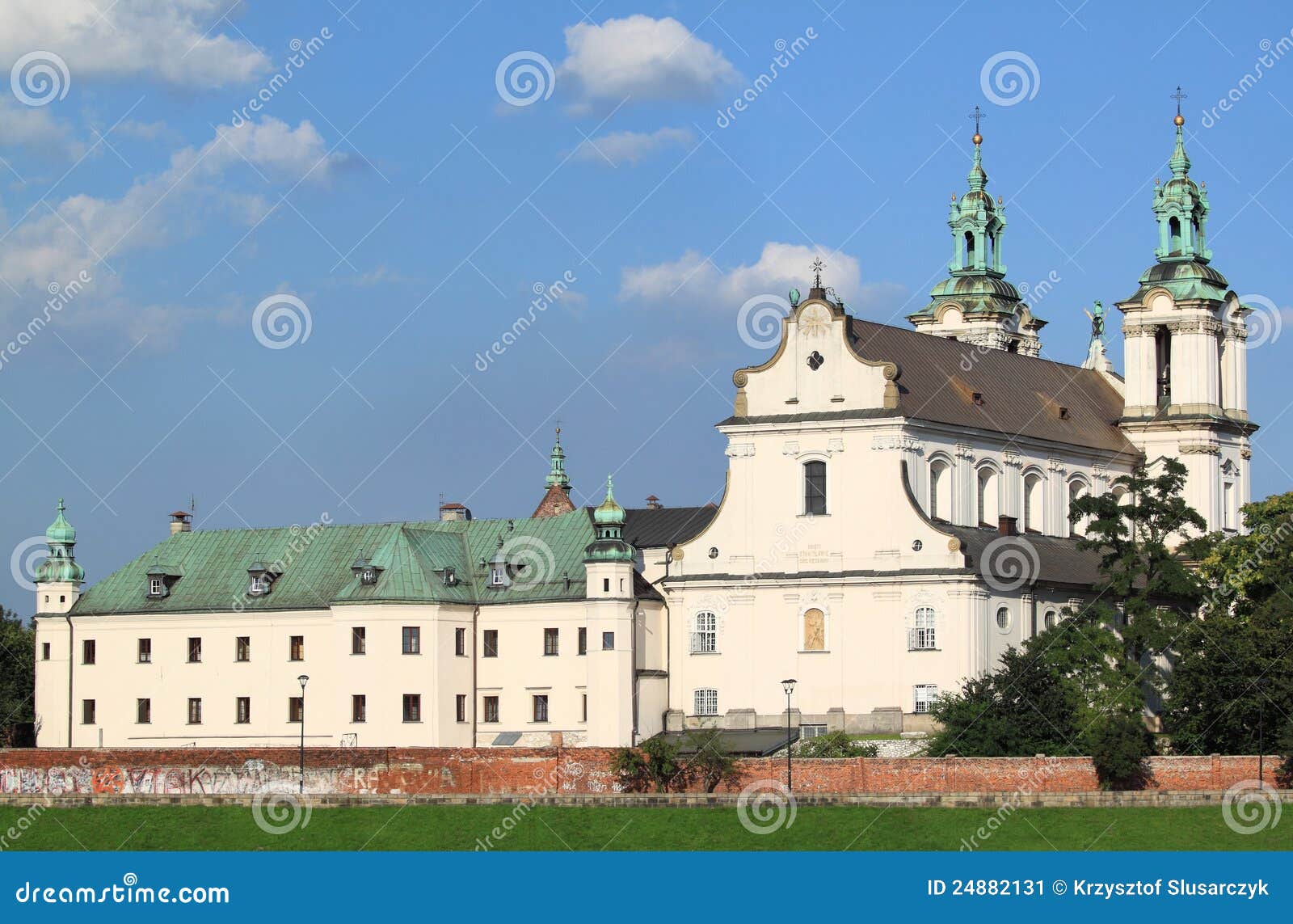 Skalka, Krakow stock image. Image of tower, abbey, europe - 24882131