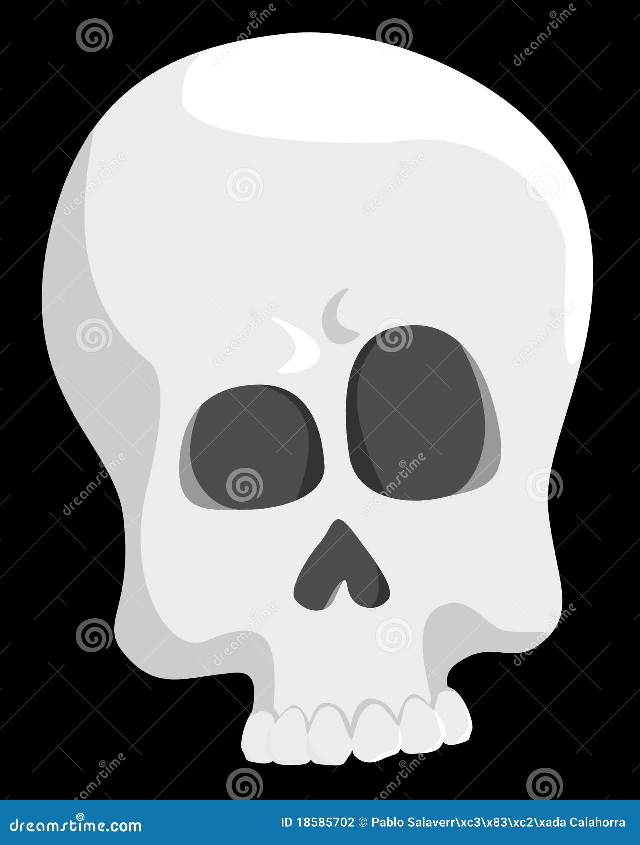 Skalle vektor illustrationer. Illustration av skalle - 18585702