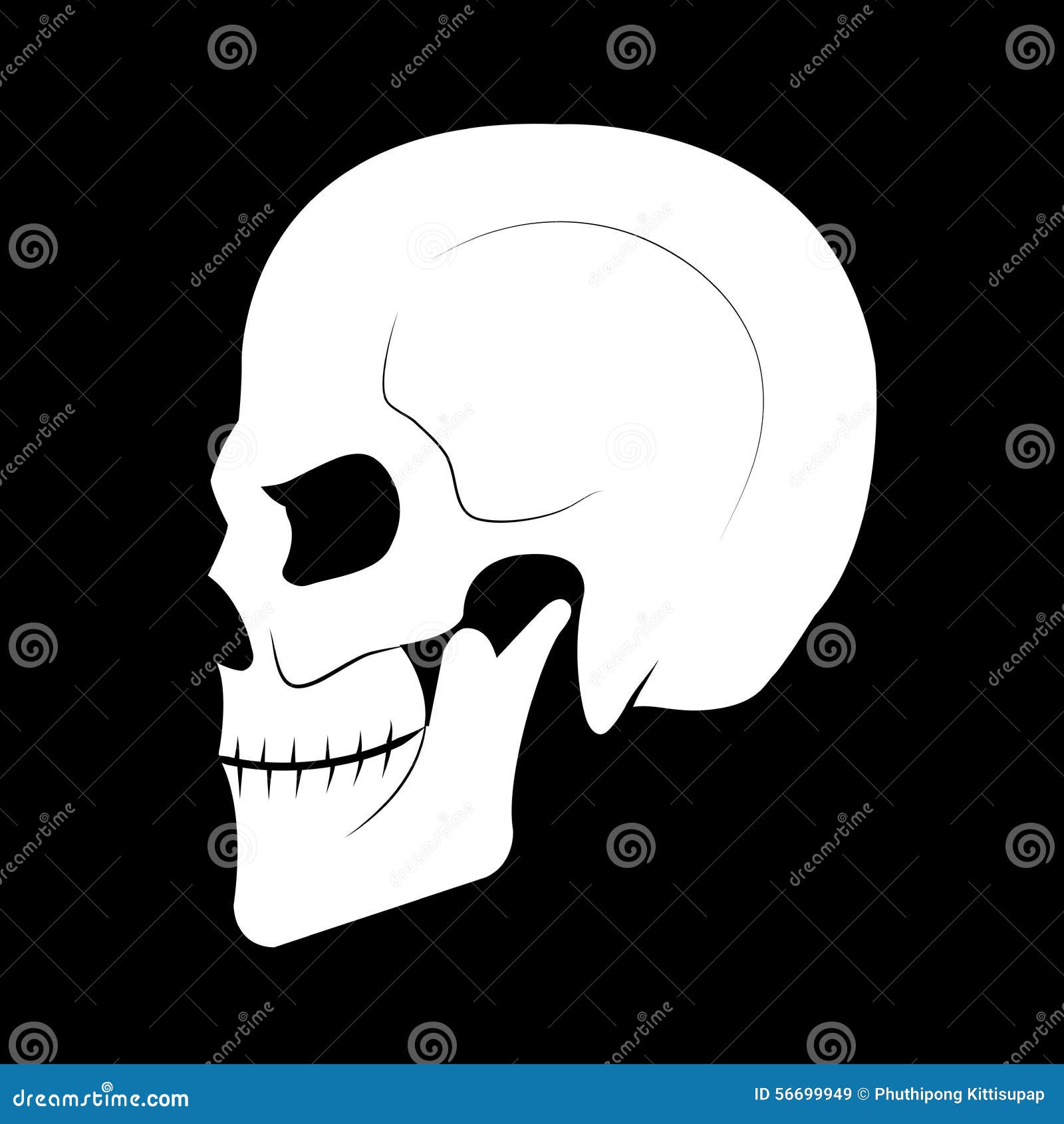 Skalle stock illustrationer. Illustration av tatuering - 56699949