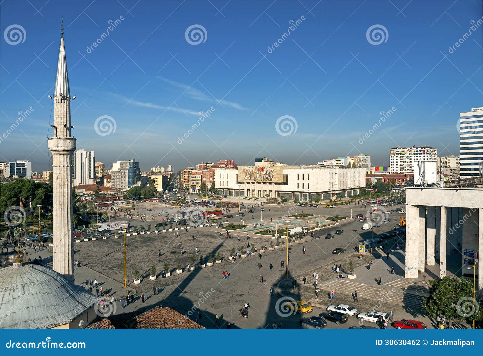 Skanderberg Square in Tirana Albania Editorial Photography - Image of ...