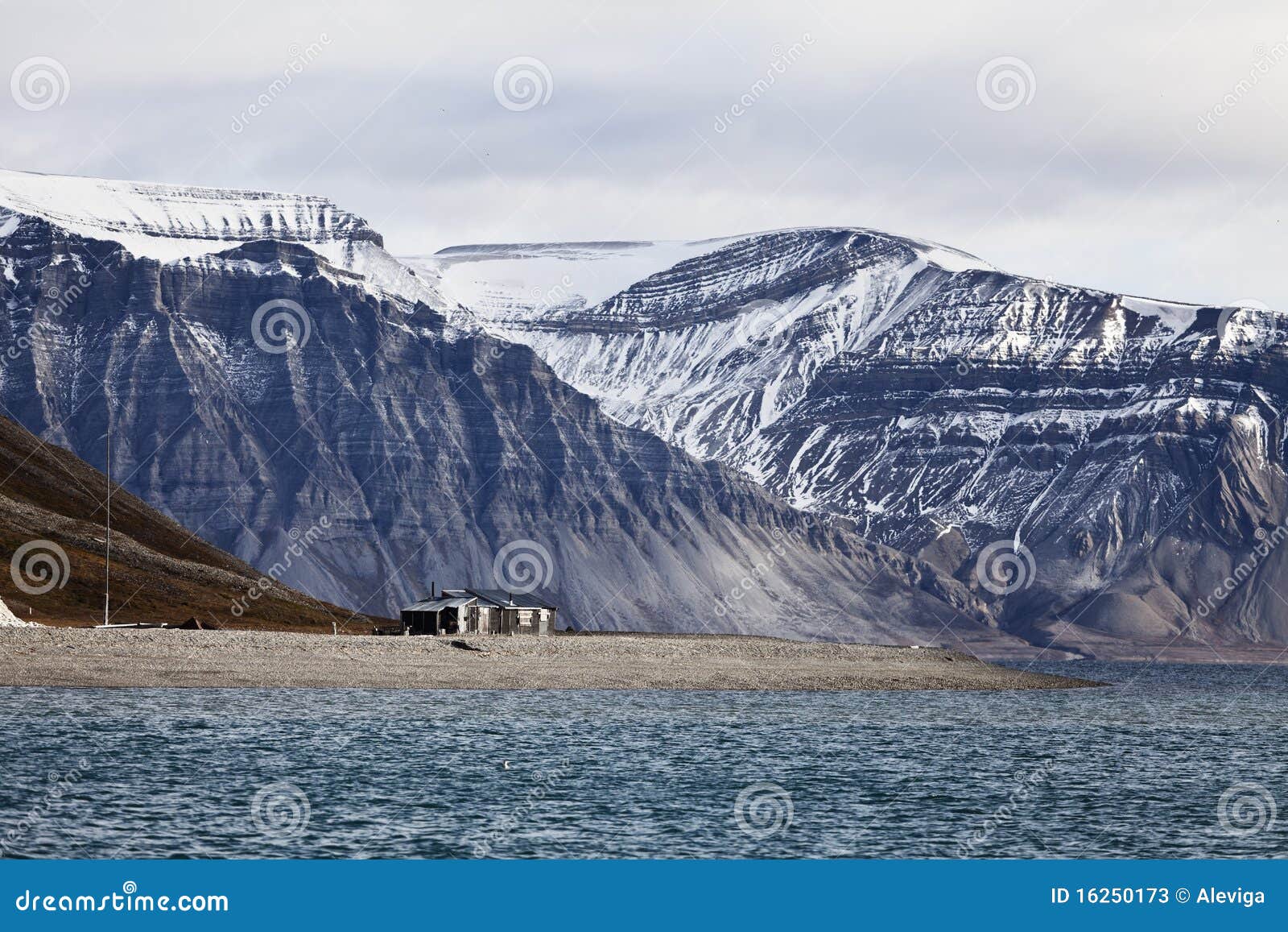 Skansbukta, Svalbard, Noruega Imagen de archivo - Imagen de horizontal ...