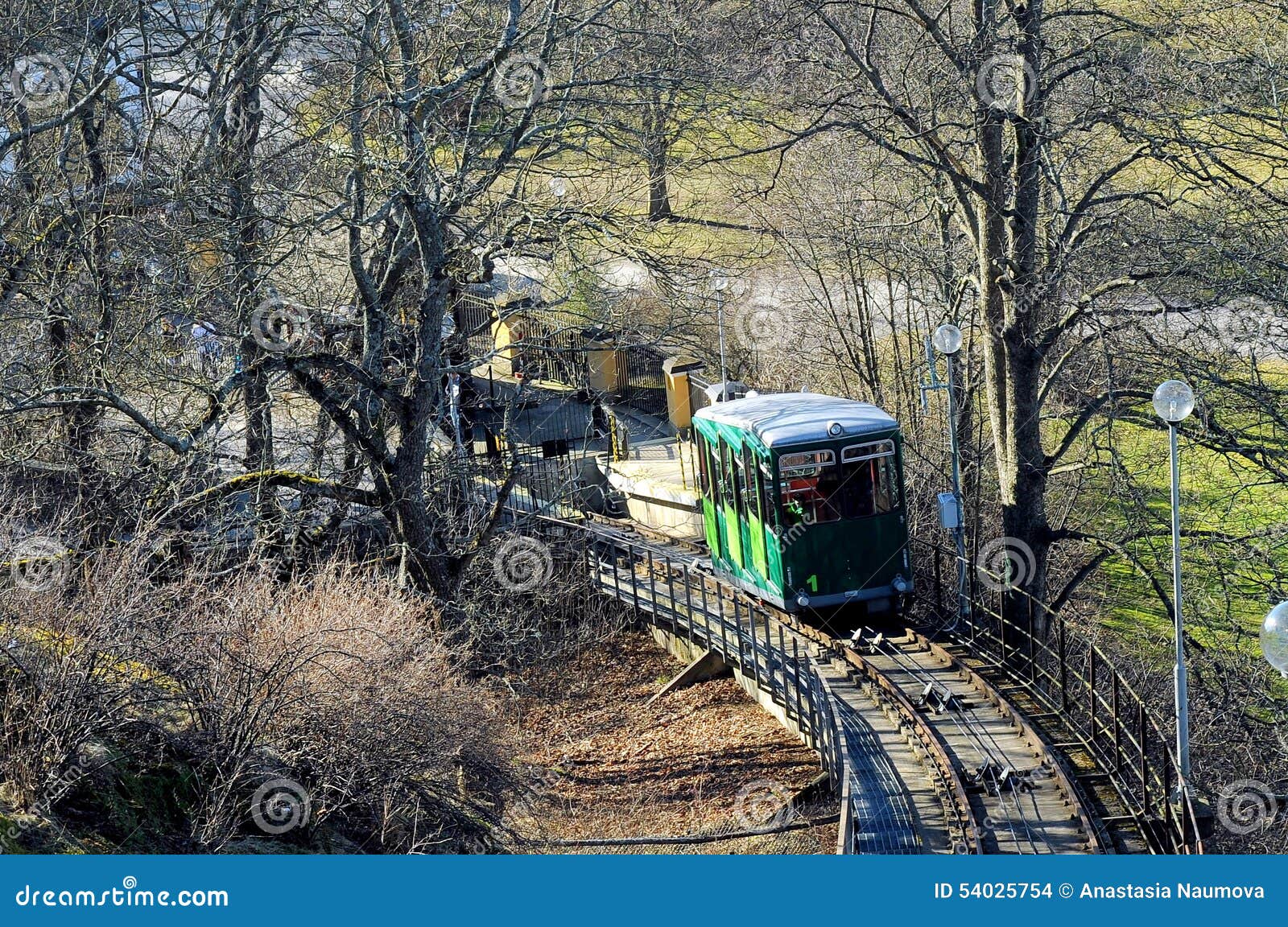 Skansen Funicular, Stockholm, Sweden Stock Photo - Image of travel ...