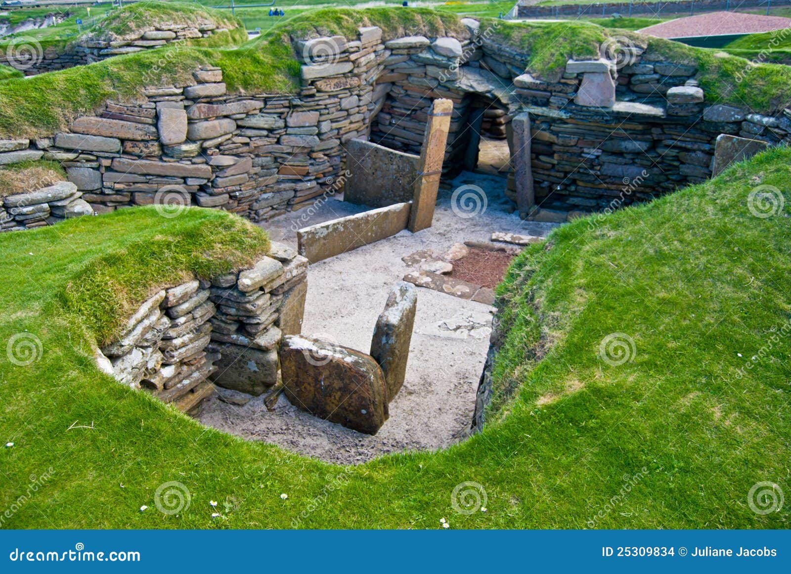 Skara Brae - Preserved Neolithic House Royalty-Free Stock Image ...