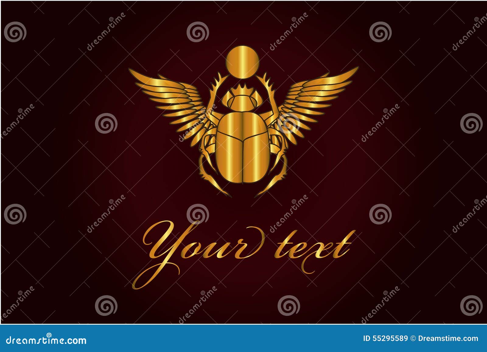 Skarabey,symbol of the sun stock vector. Illustration of forces - 55295589