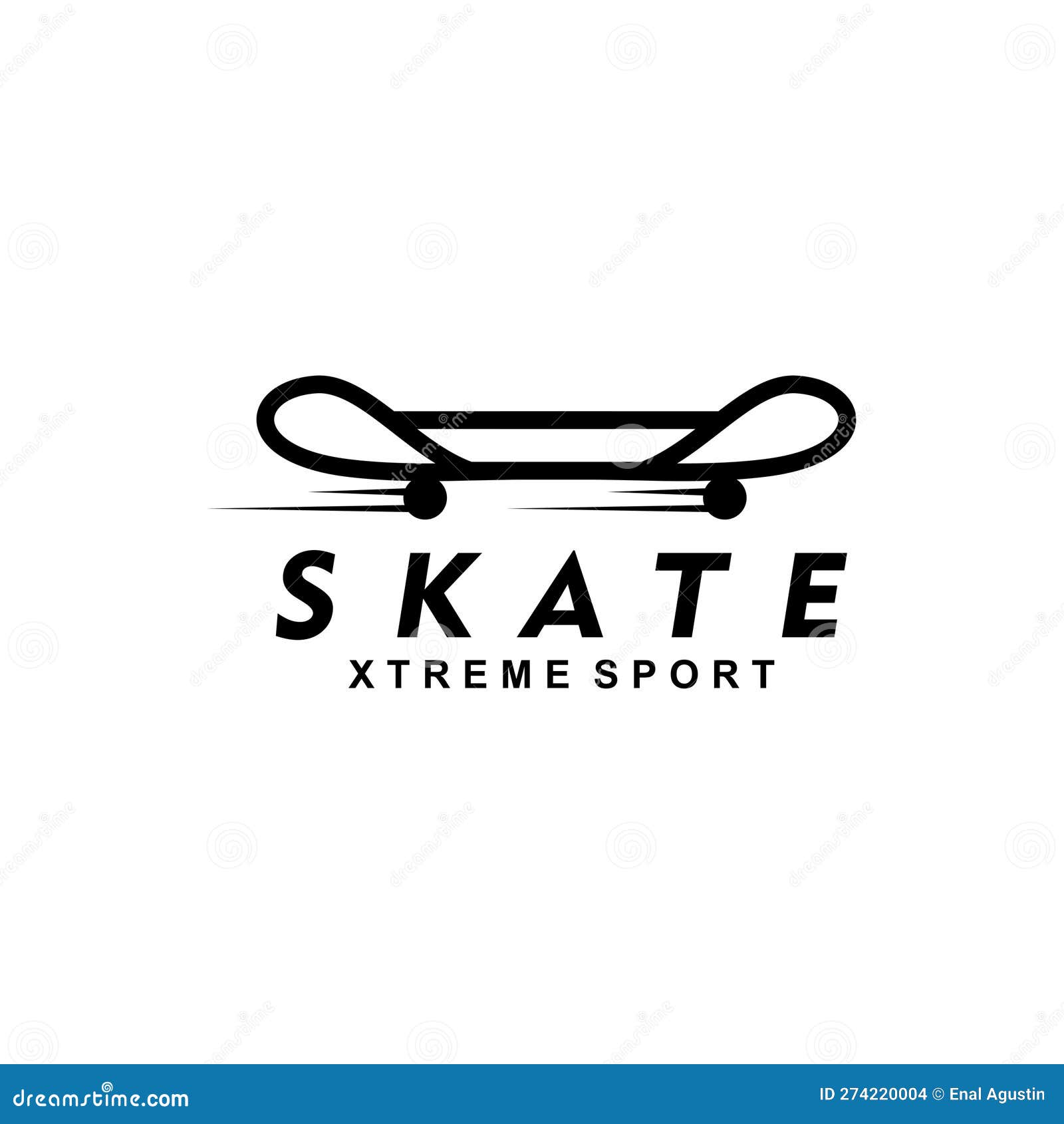Skate Board Extreme Sport Logo Design Stock Vector - Illustration of ...