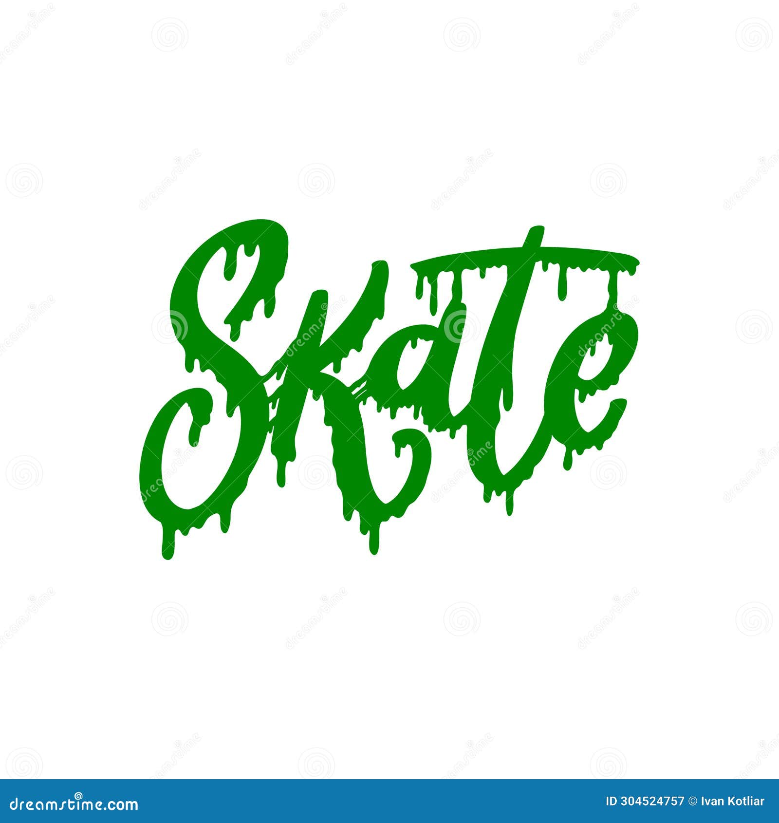 Skate Or Die Lettering Font Vector Illustration | CartoonDealer.com ...