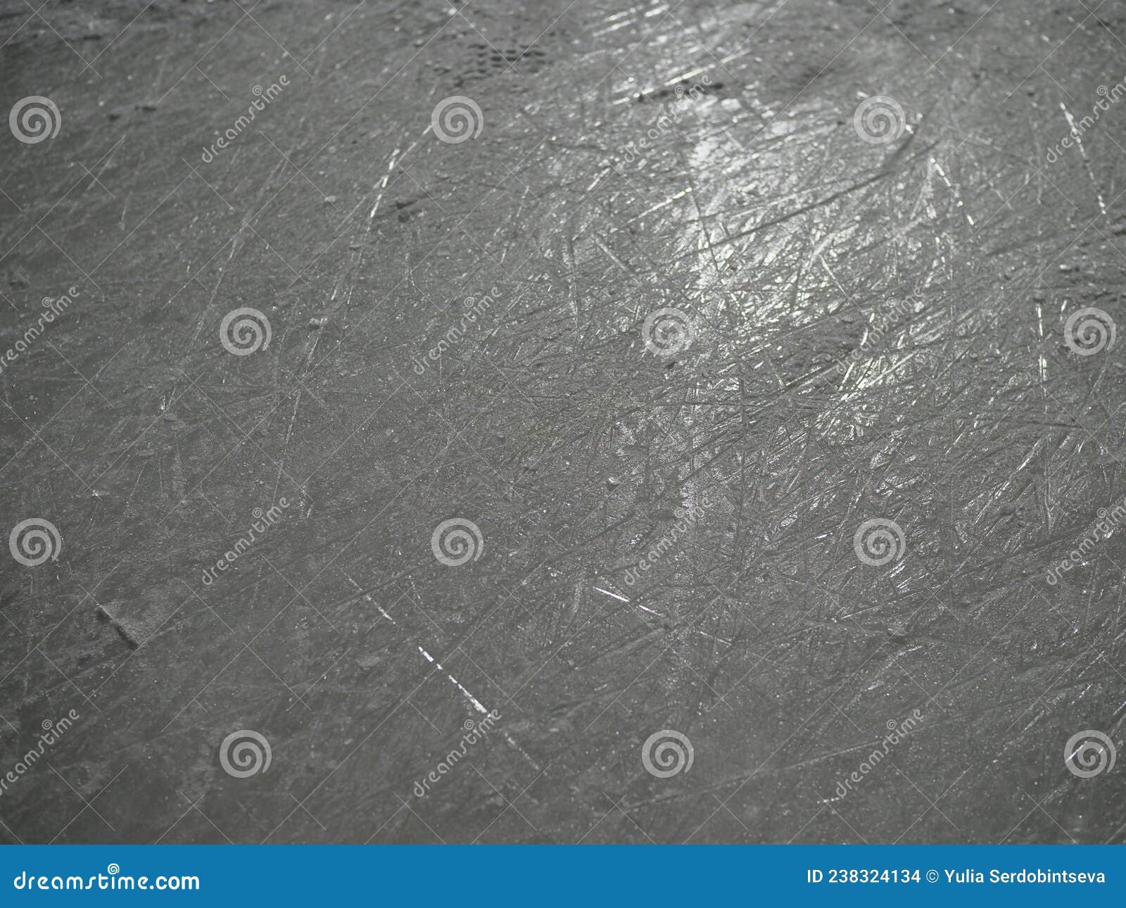 Skate Marks on the Ice Surface of an Ice Rink Stock Photo - Image of ...