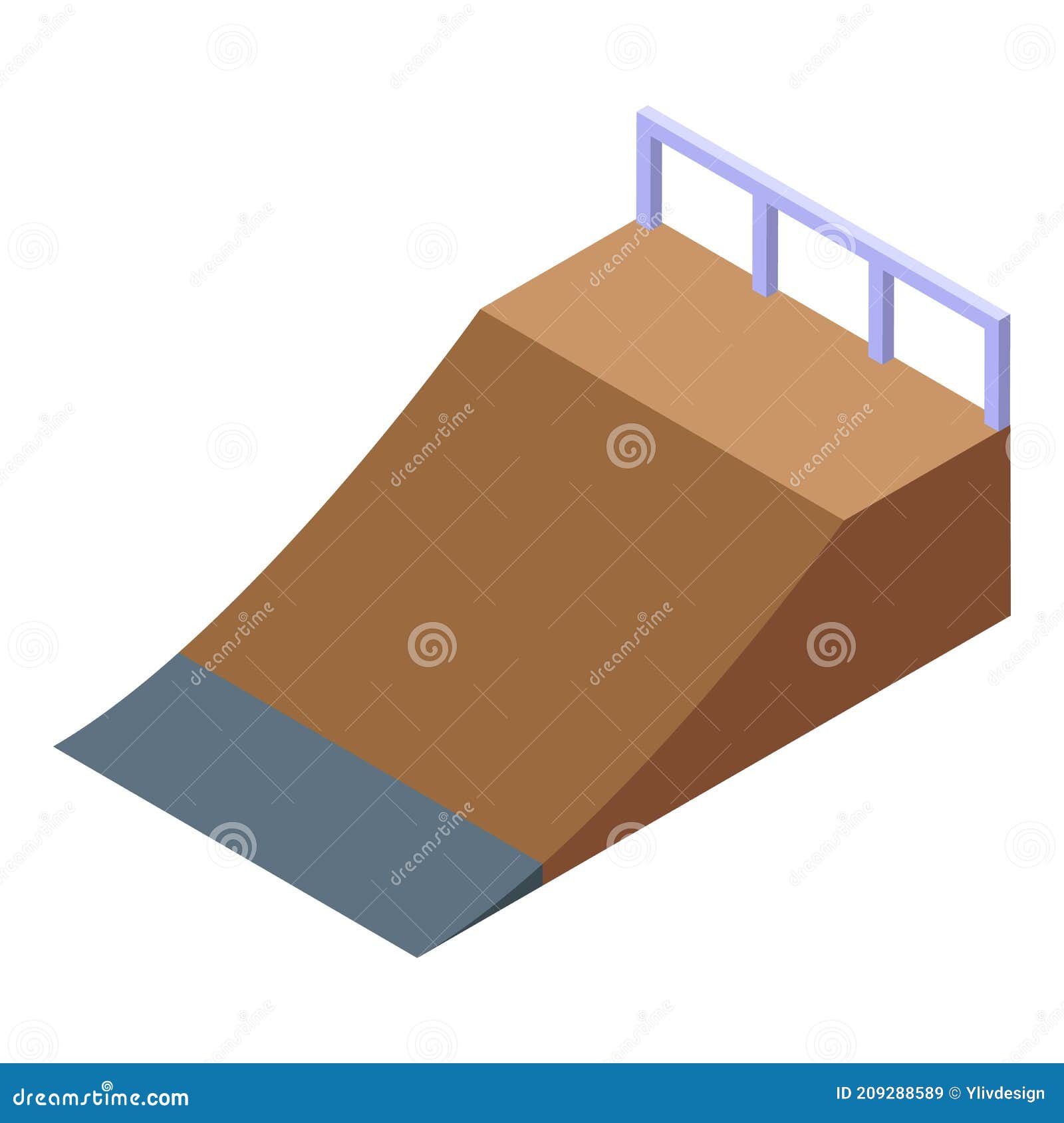 Skate Park Icon, Isometric Style Stock Vector - Illustration of game ...