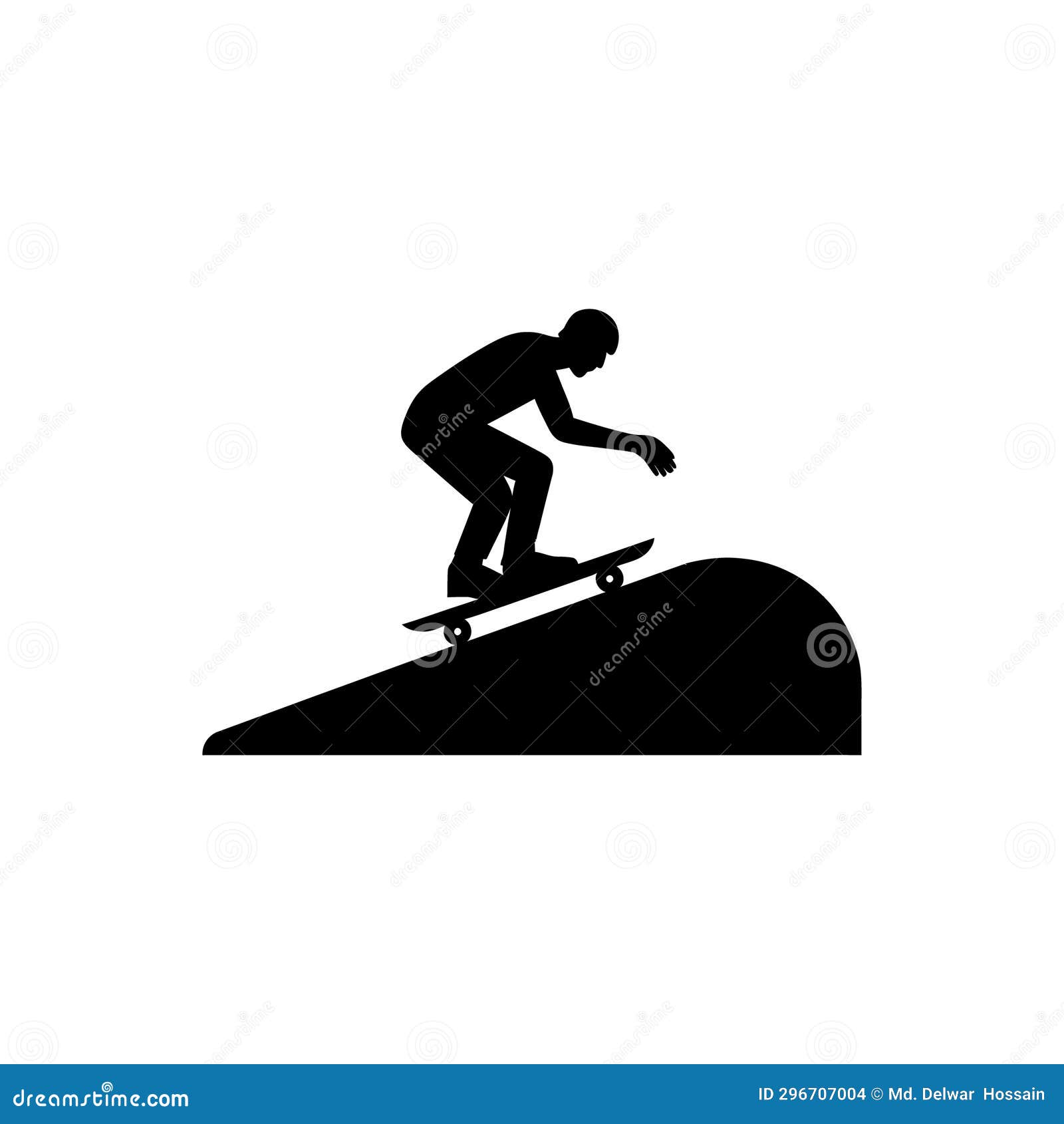 Skate Park Icon stock vector. Illustration of tricks - 296707004