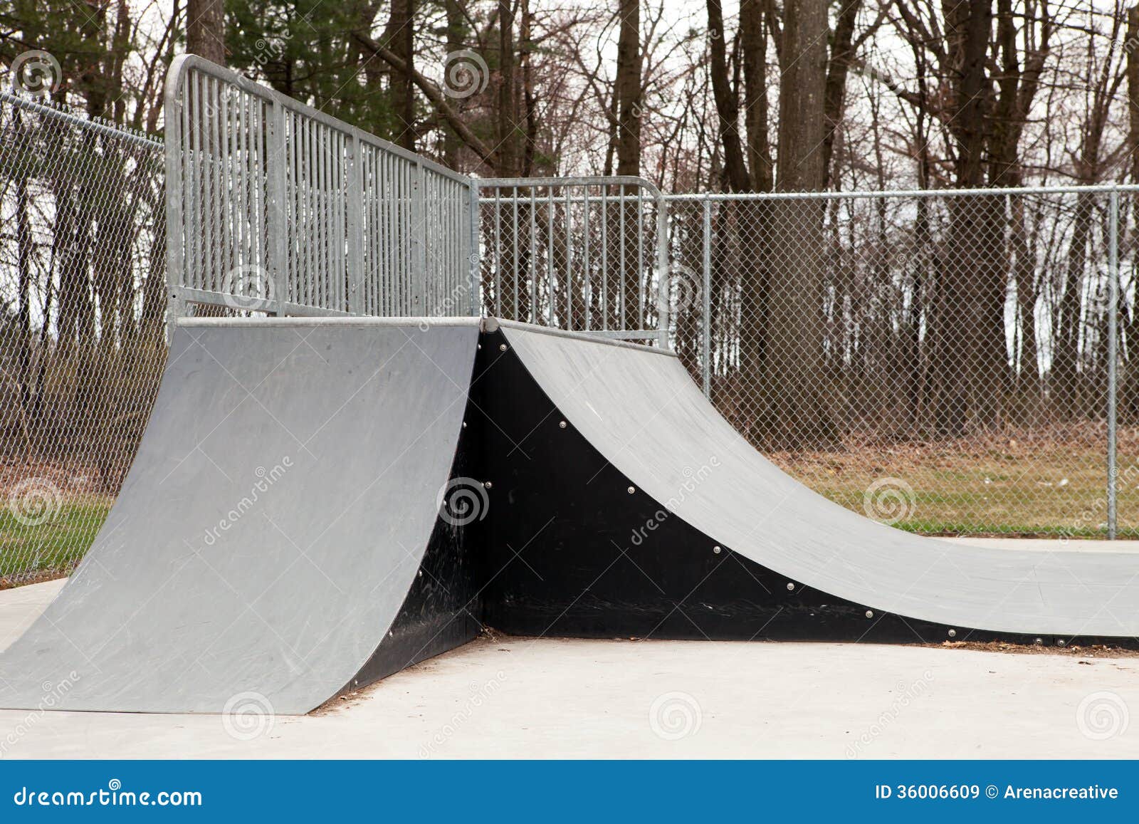 Skate Park Ramps stock image. Image of rail, concrete - 36006609