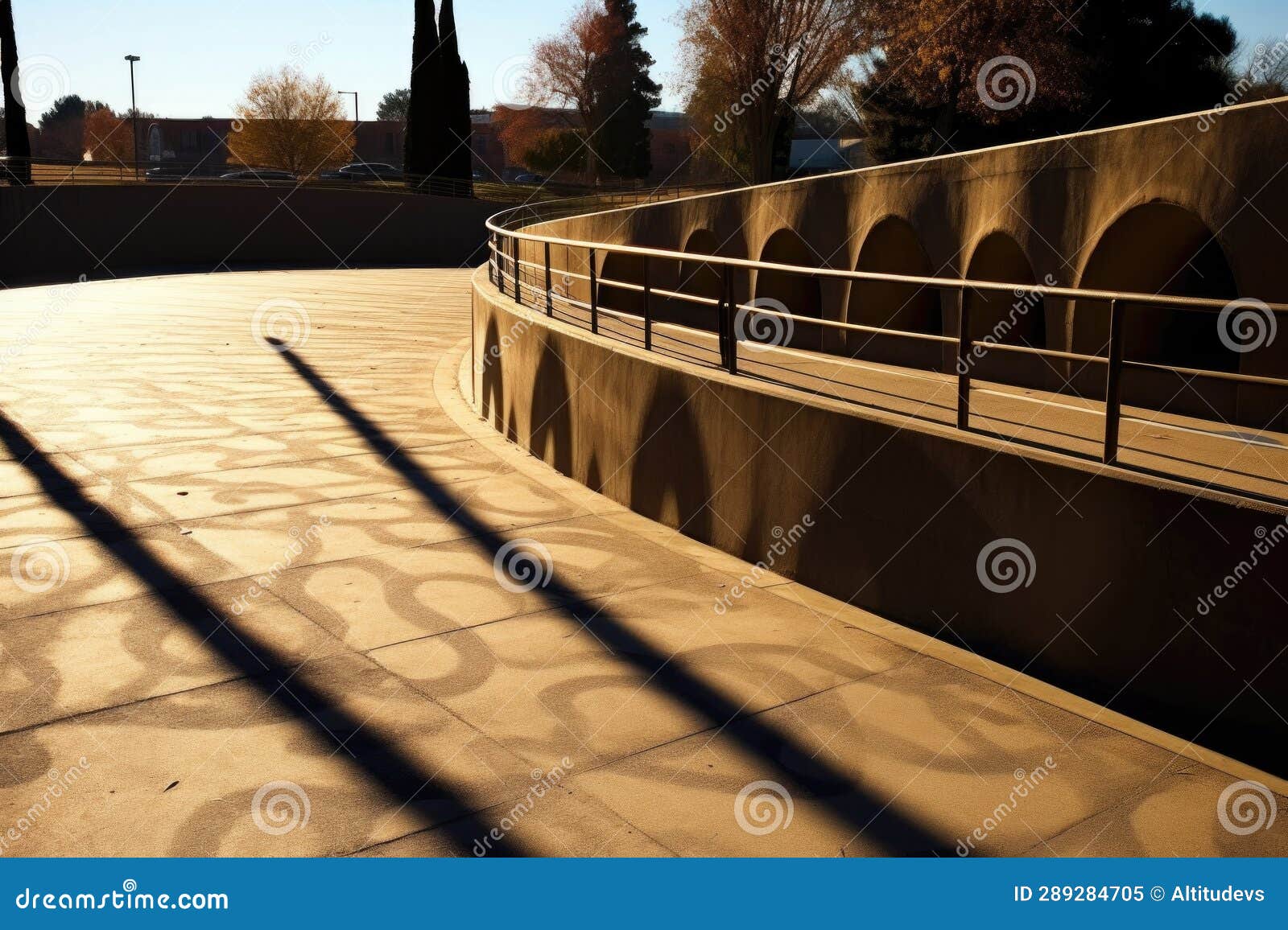 Skate Park Shadow Patterns from a Sunny Day Stock Image - Image of ...