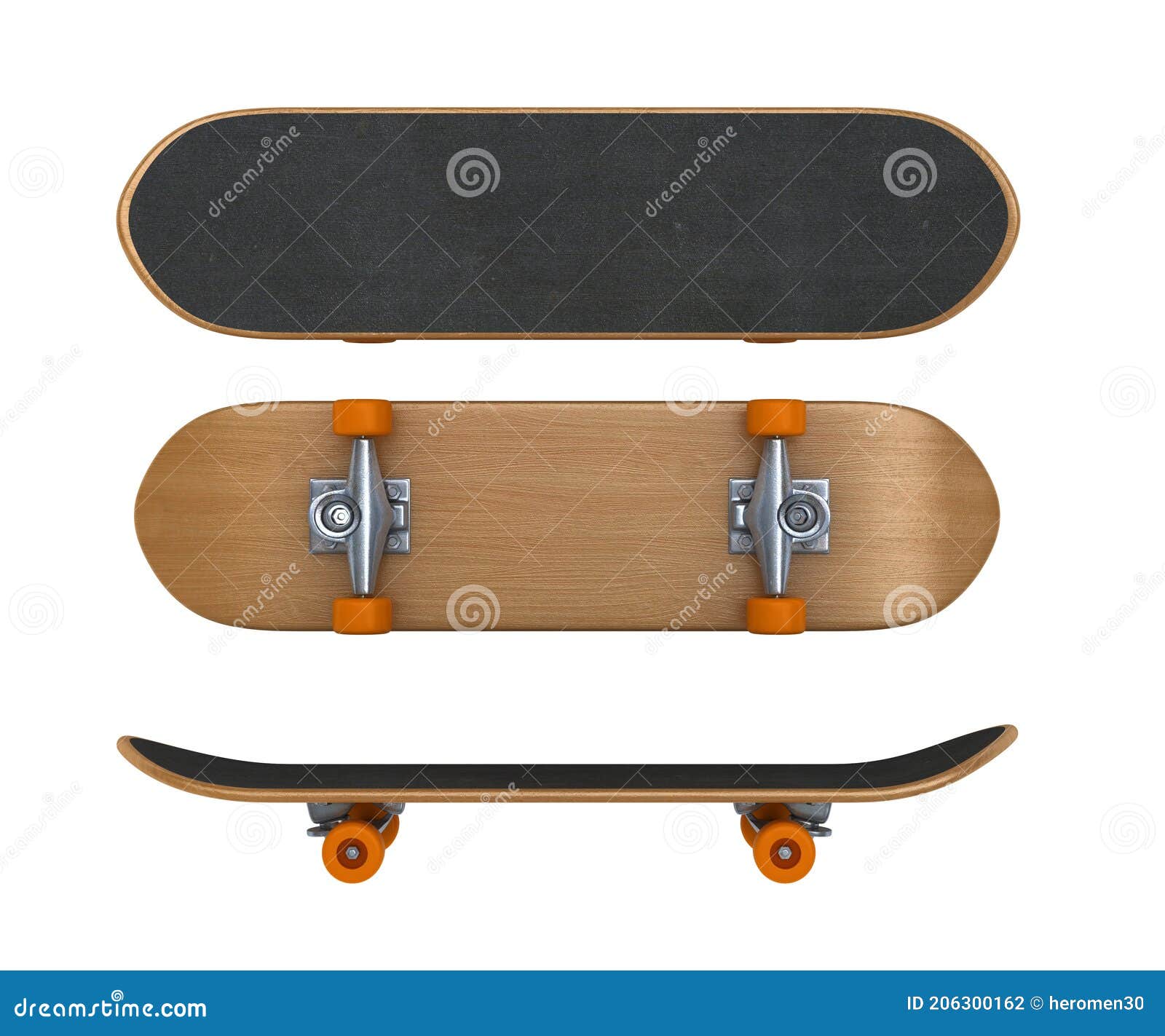 Skateboard clipping path stock illustration. Illustration of ...