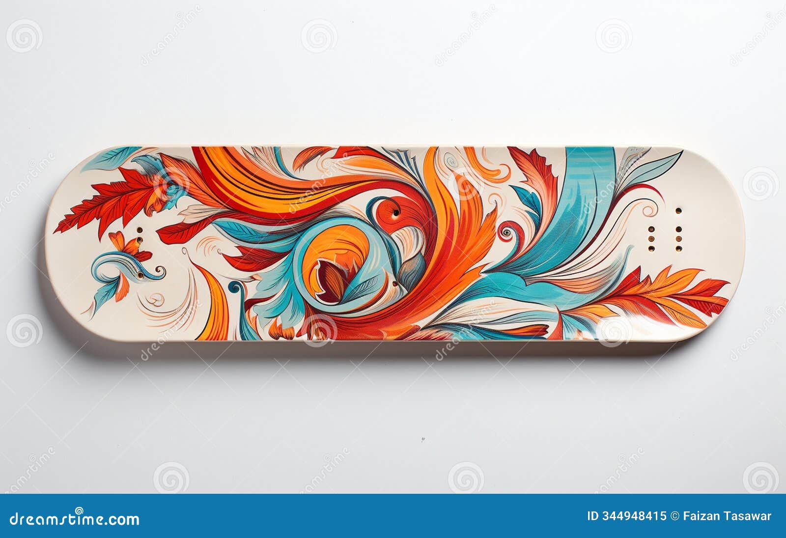 Skateboard Deck on a Transparent Background Stock Image - Image of ...