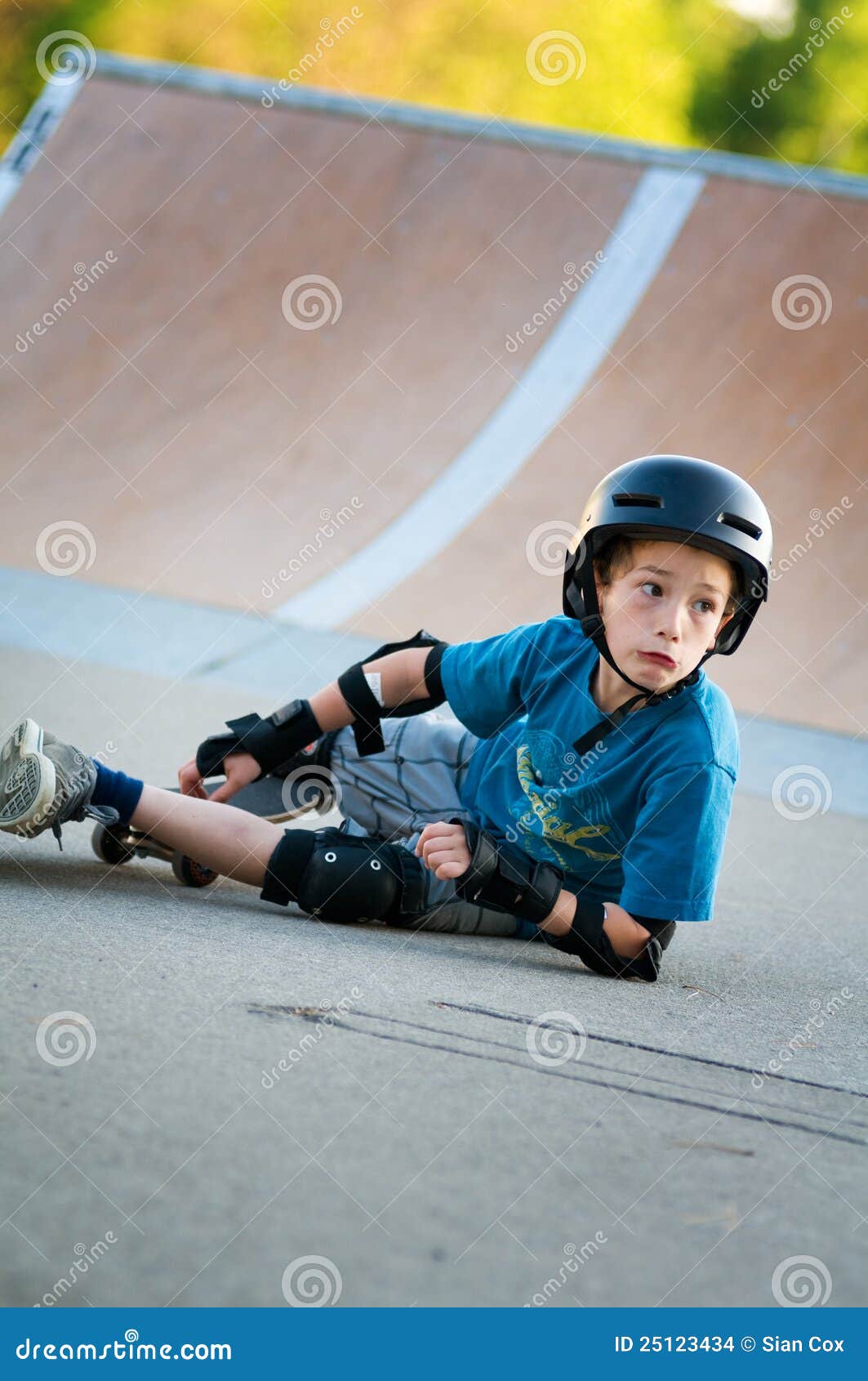 Skateboard fall stock photo. Image of expression, safety - 25123434