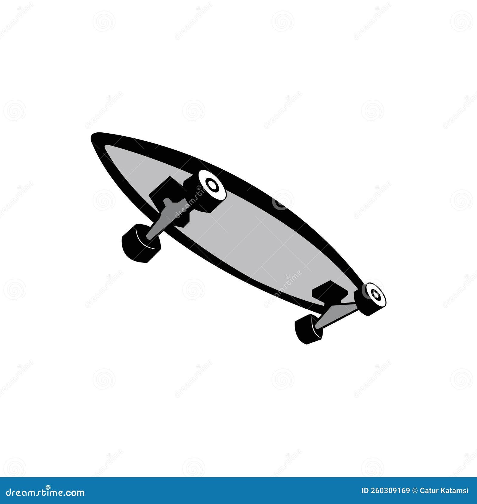 Skateboard Icon Logo Vector Stock Vector - Illustration of ...
