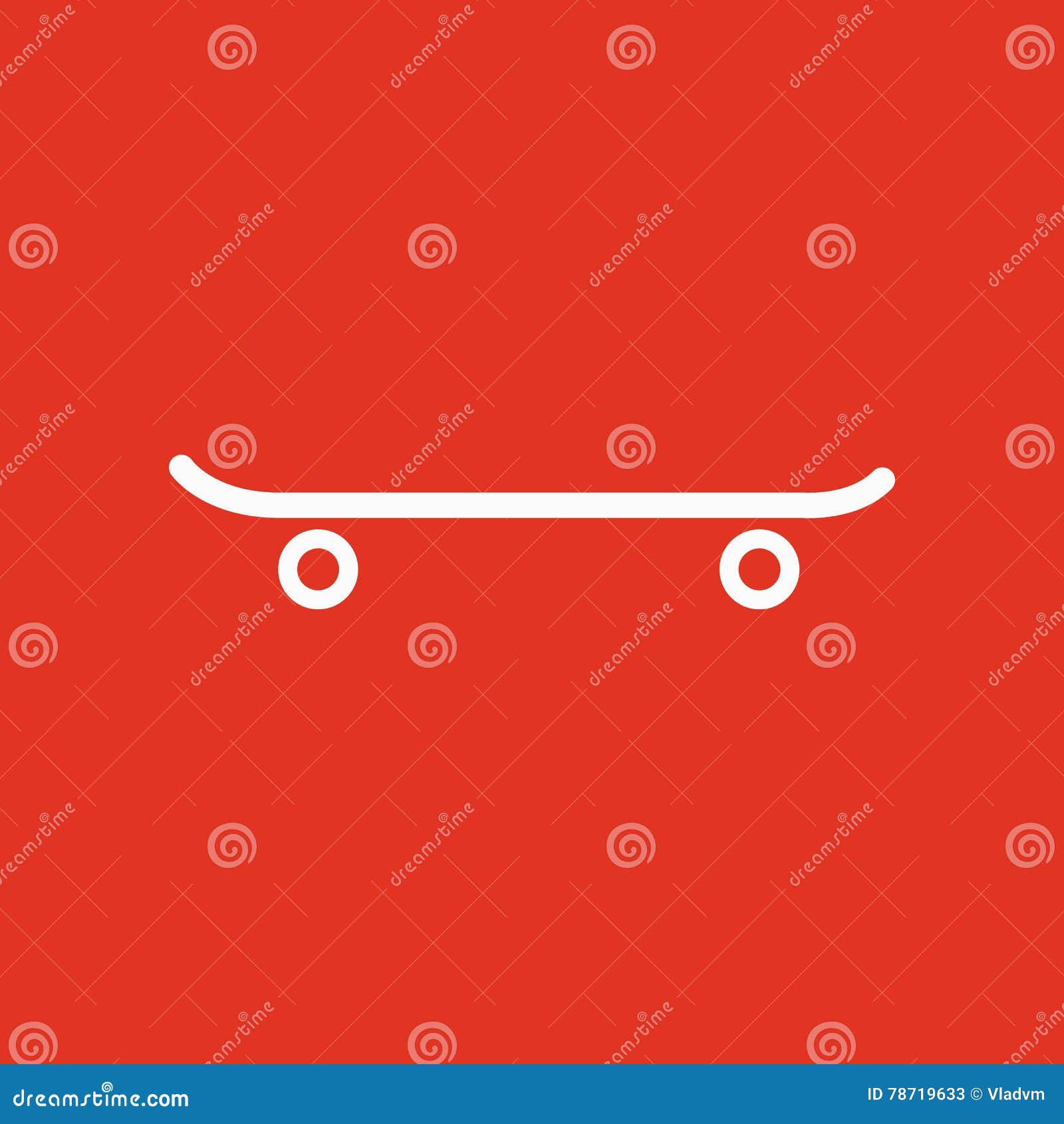 The Skateboard Icon. Sport Symbol Stock Vector - Illustration of ...