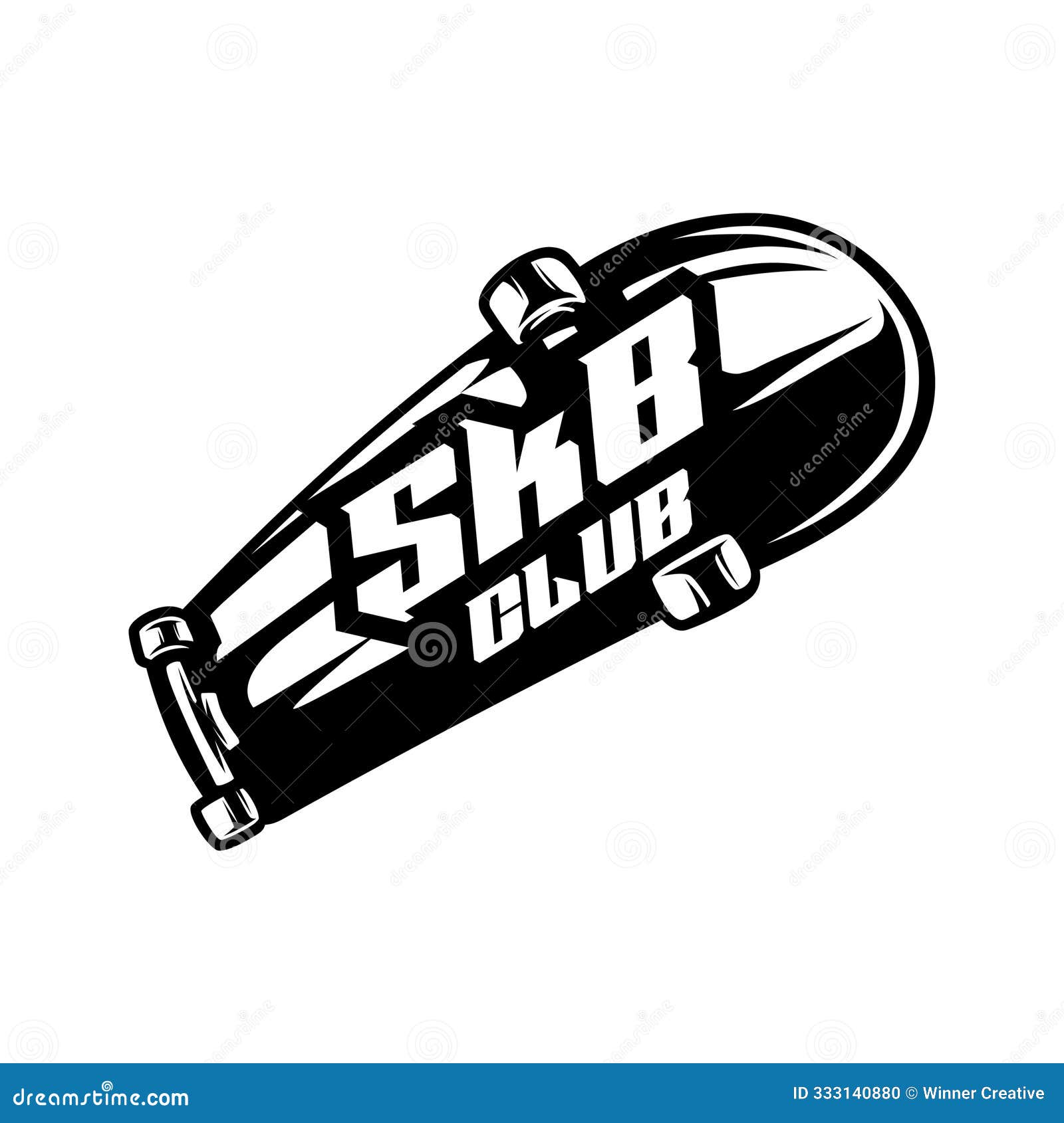 Skateboard Logo Vector. Skateboard Sticker Illustration Design Vector Stock Vector ...