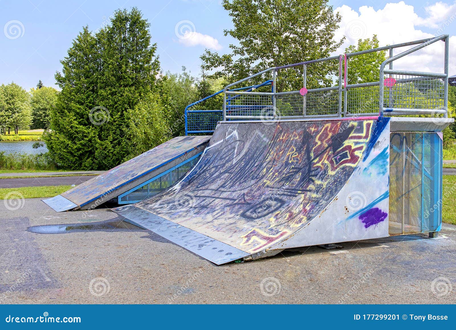 Skateboard Ramp stock image. Image of leisure, active - 177299201