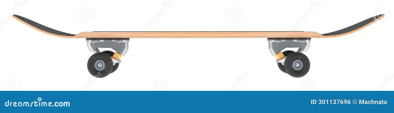80s Skateboard With Side Rails Vector Illustration | CartoonDealer.com ...
