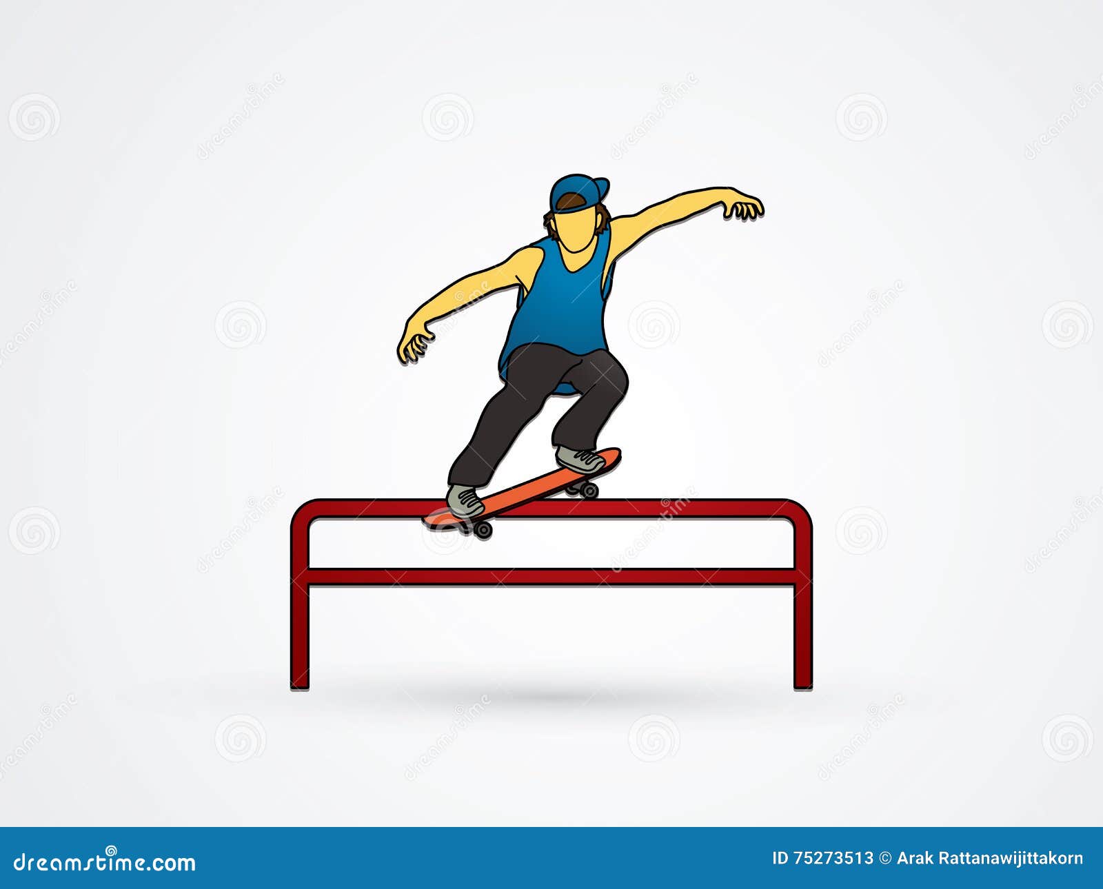 Skateboard stock vector. Illustration of shop, skateboarding - 75273513