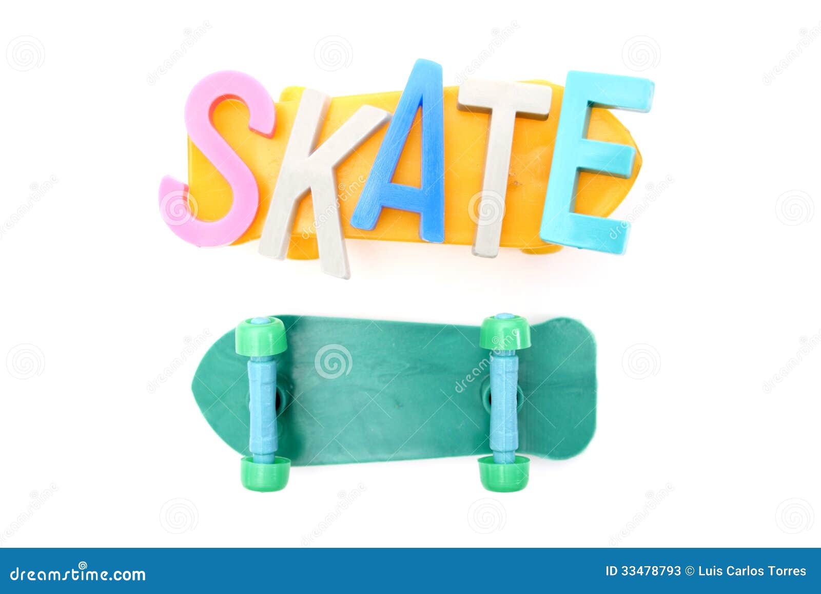 Skateboard and text stock image. Image of isolated, background - 33478793