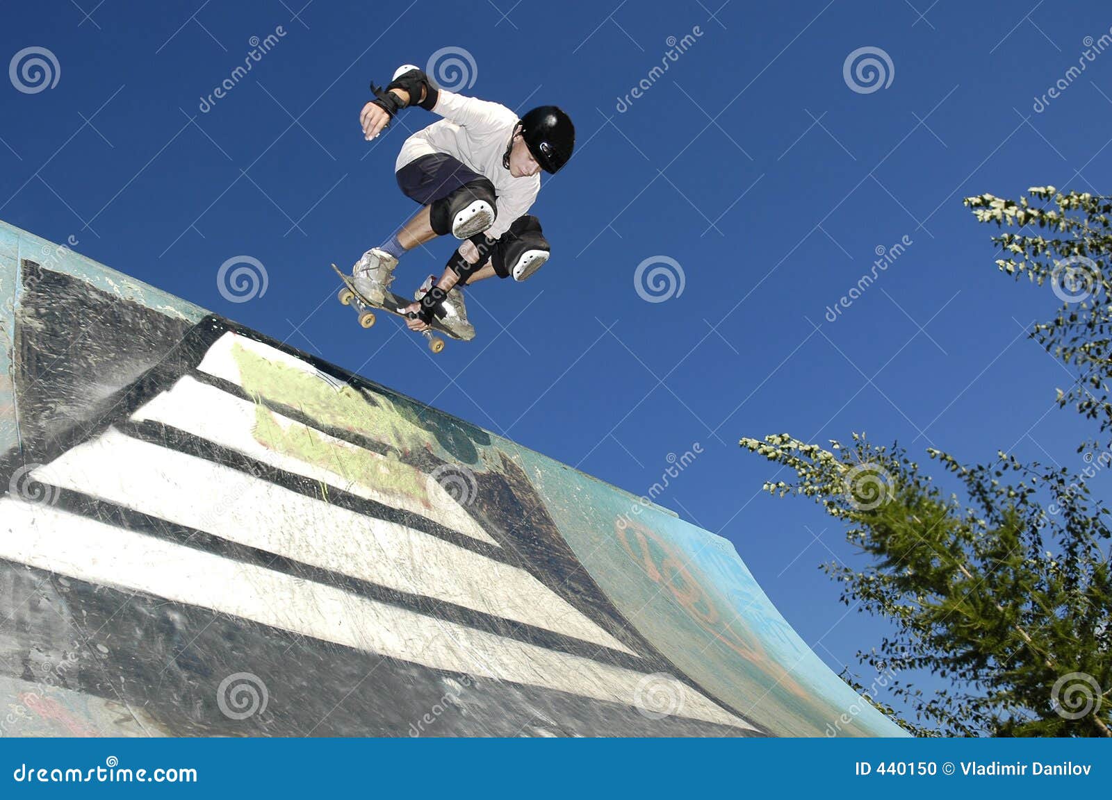 Skateboarder stock photo. Image of wheels, scary, park - 440150
