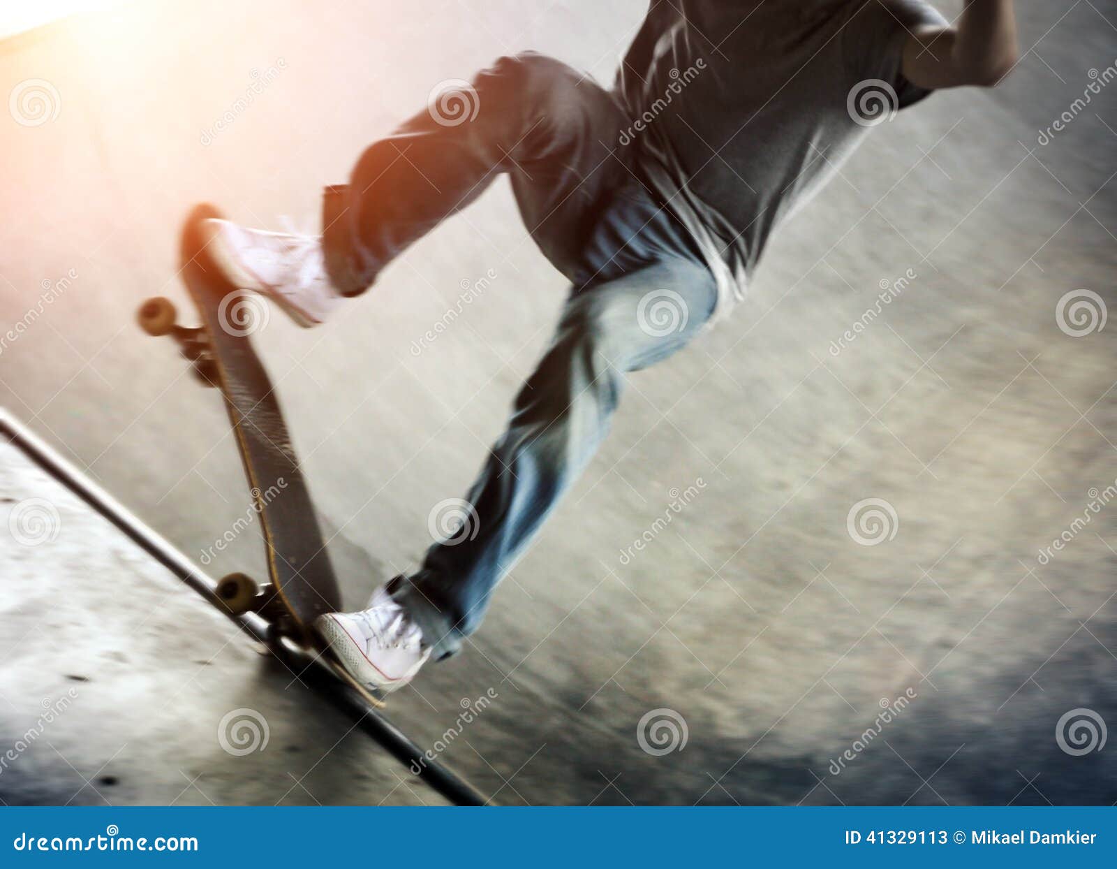 Skateboarder doing a trick stock image. Image of teenager - 41329113