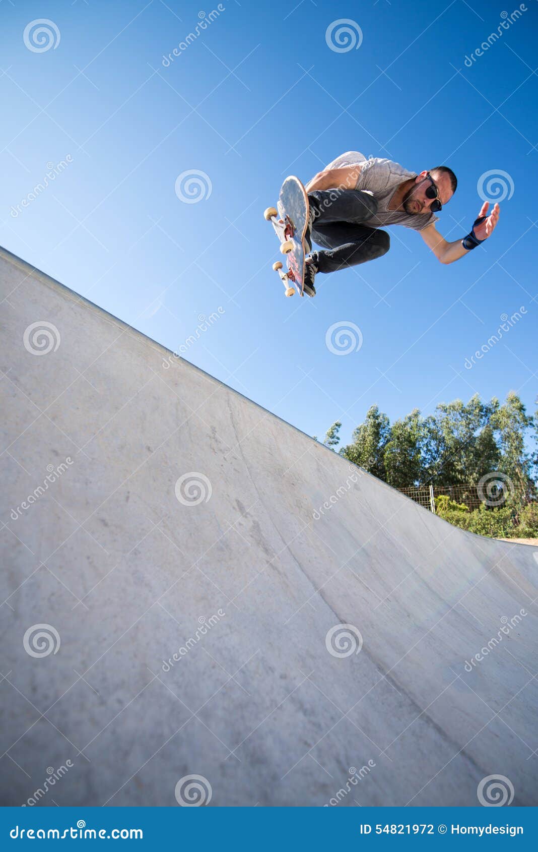 Skateboarder flying stock photo. Image of jump, street - 54821972