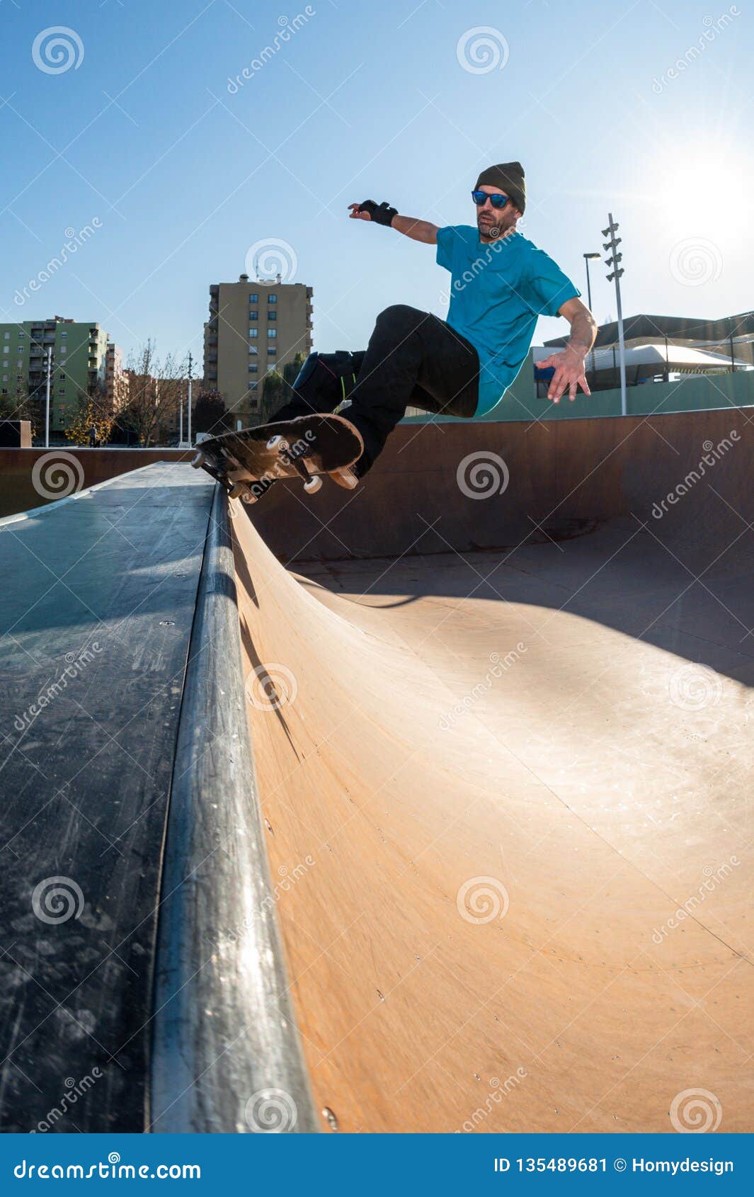 Skateboarder on a grind stock image. Image of active - 135489681
