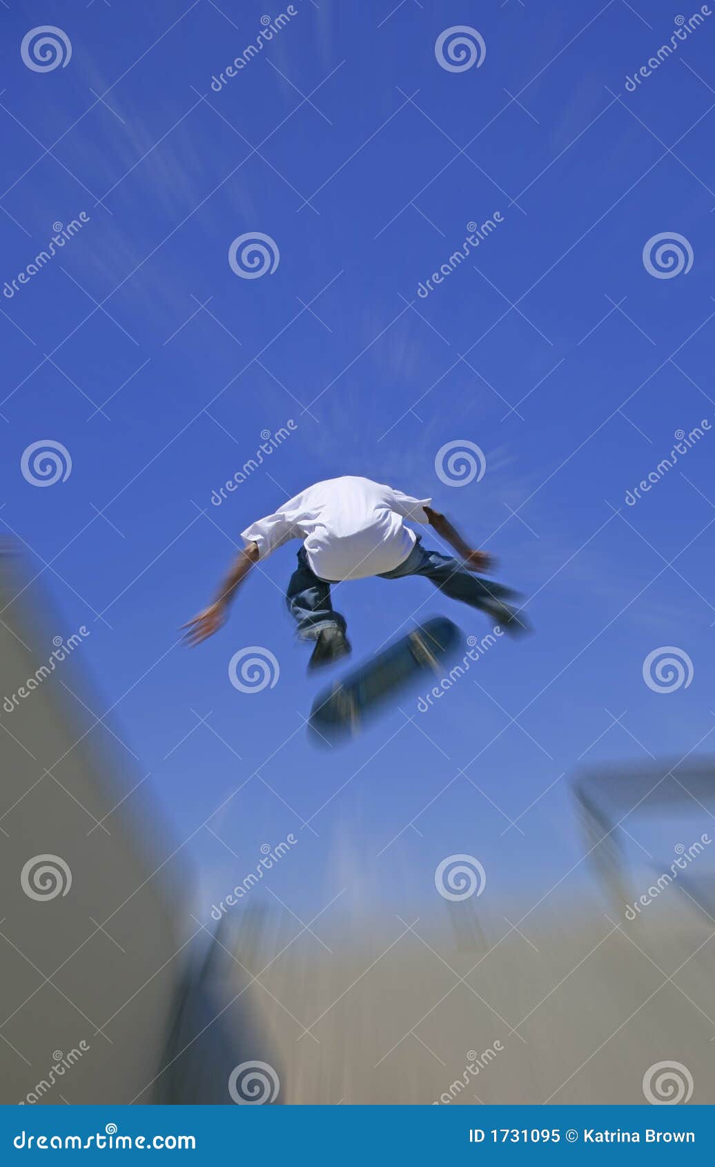 Skateboarder Jumping a Rail Stock Image - Image of showoff, active: 1731095