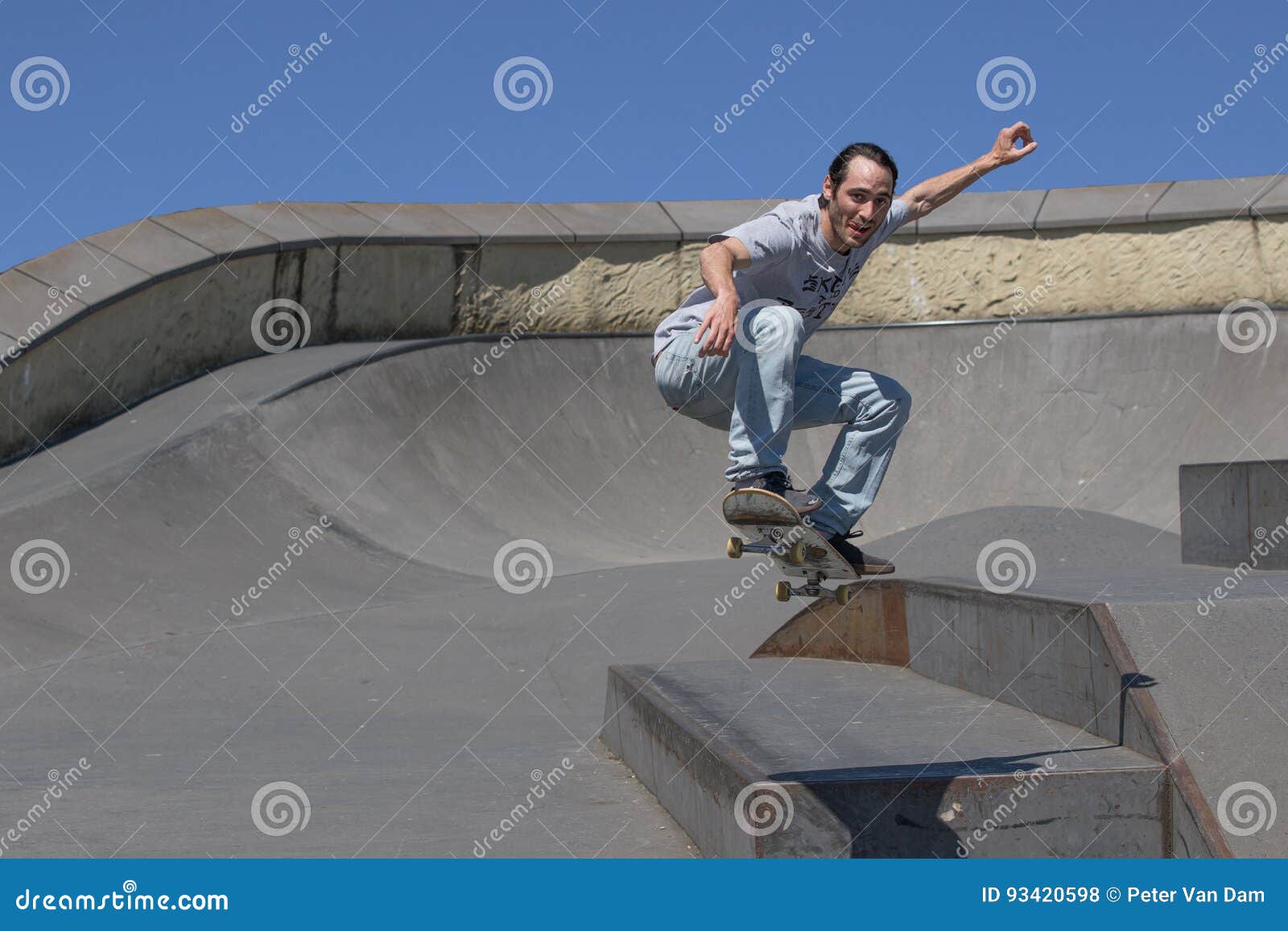 Skateboarder Jumping Towards the Camera Stock Photo - Image of extreme ...