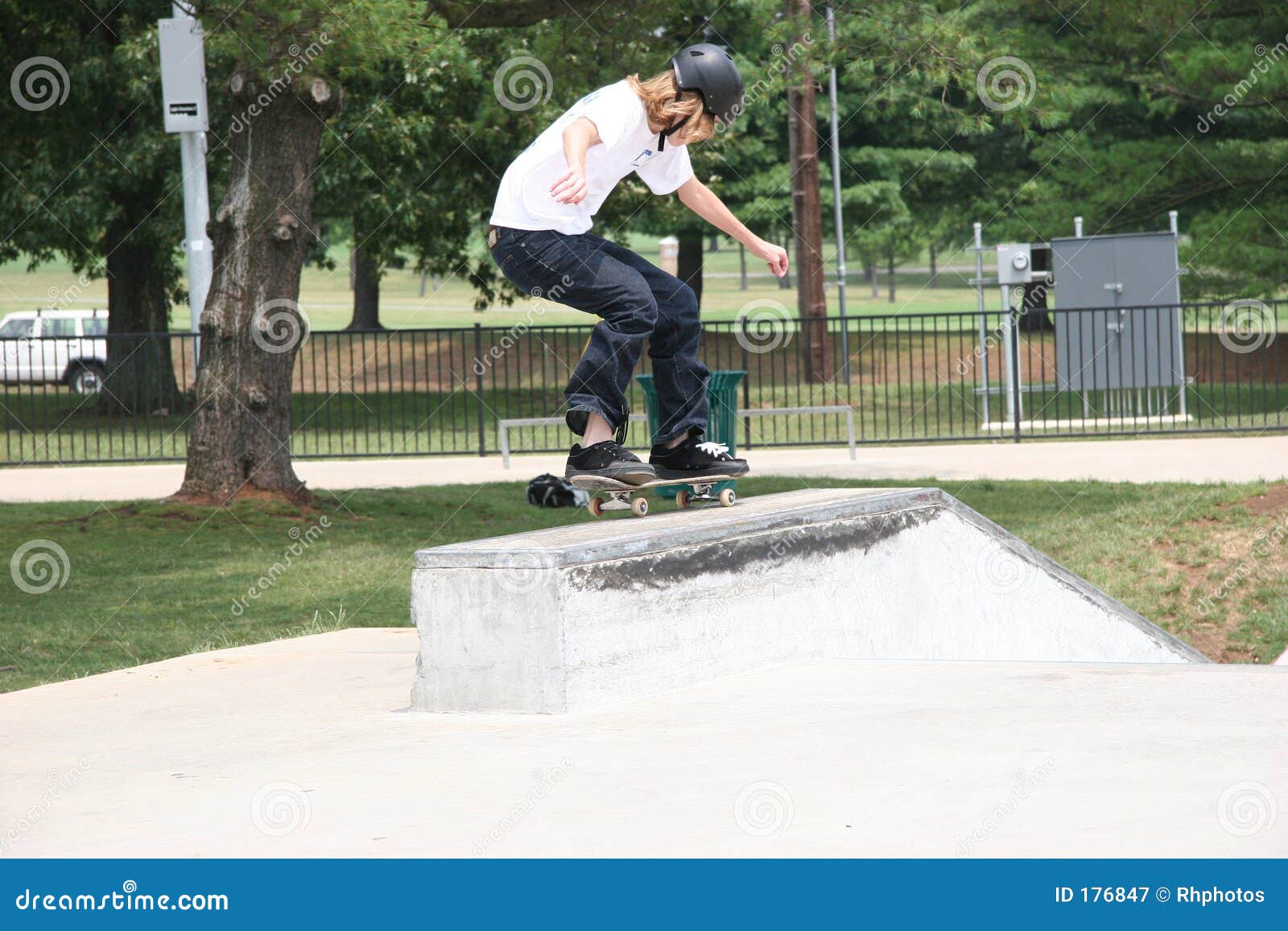 Skateboarder Landing stock image. Image of skate, balance - 176847