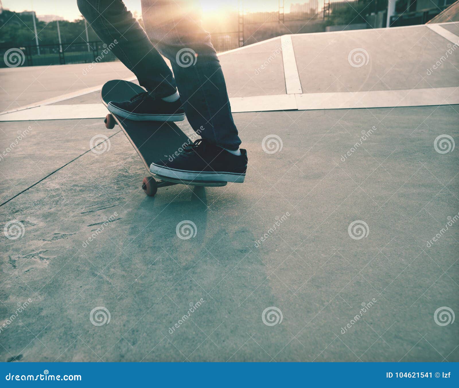Skateboarder Skateboarding on Skatepark Ramp Stock Image - Image of ...