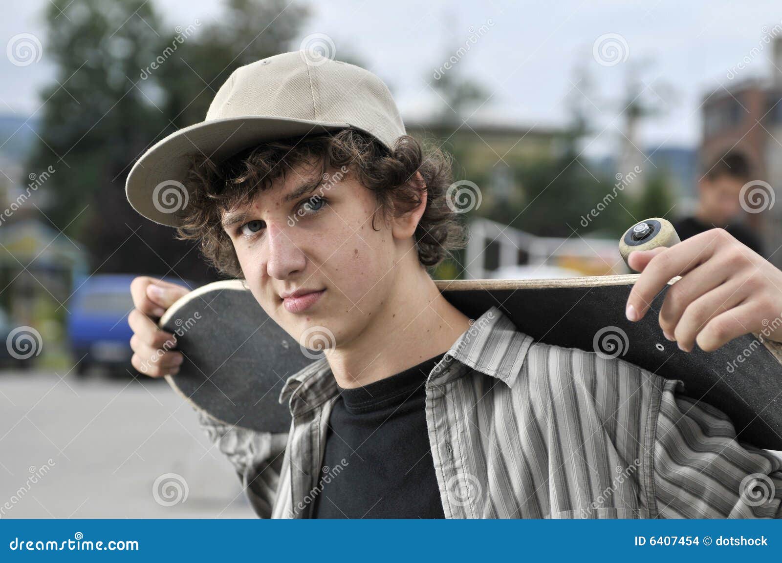 Skateboarder portrait stock photo. Image of lifestyle - 6407454